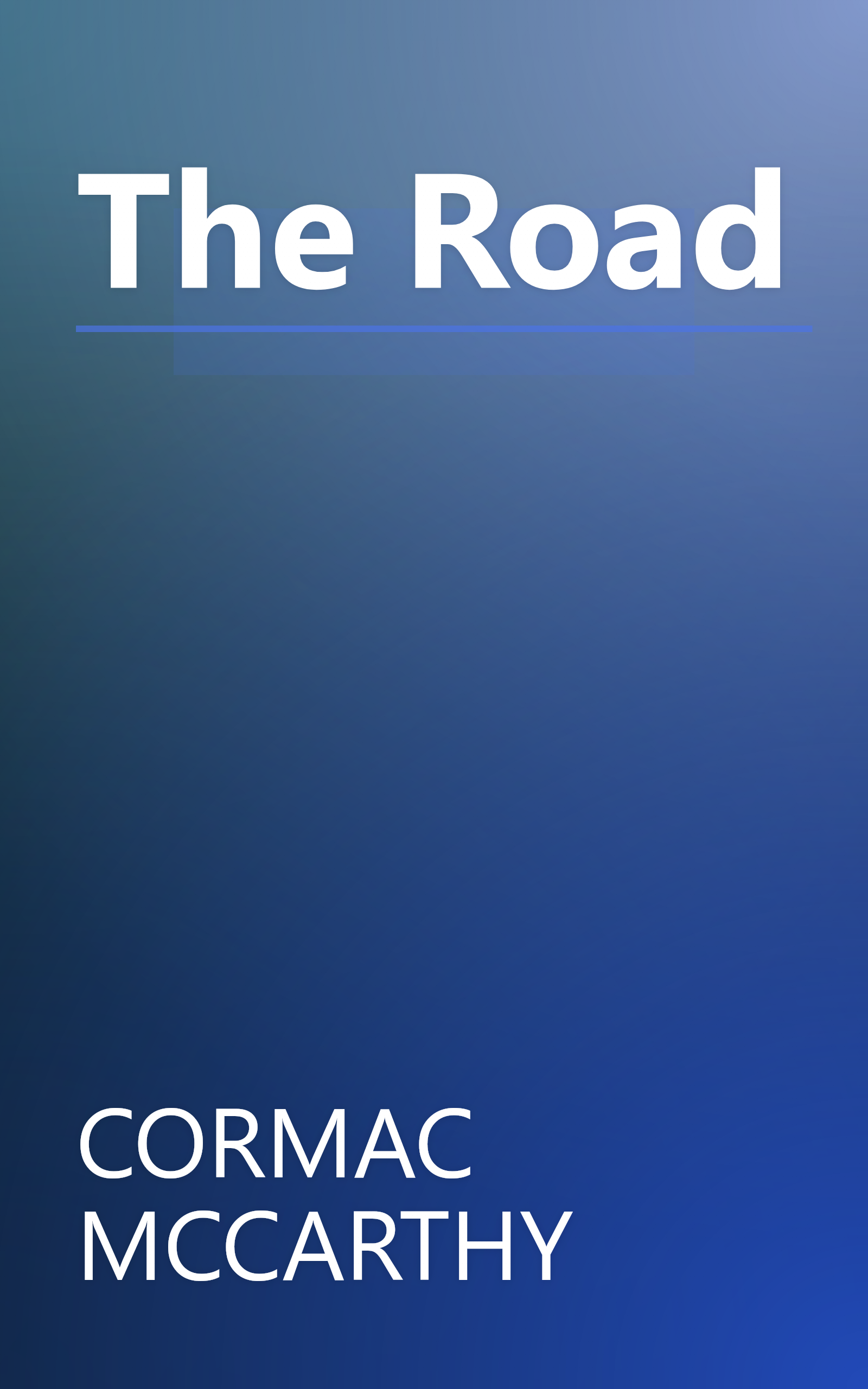 The Road book cover