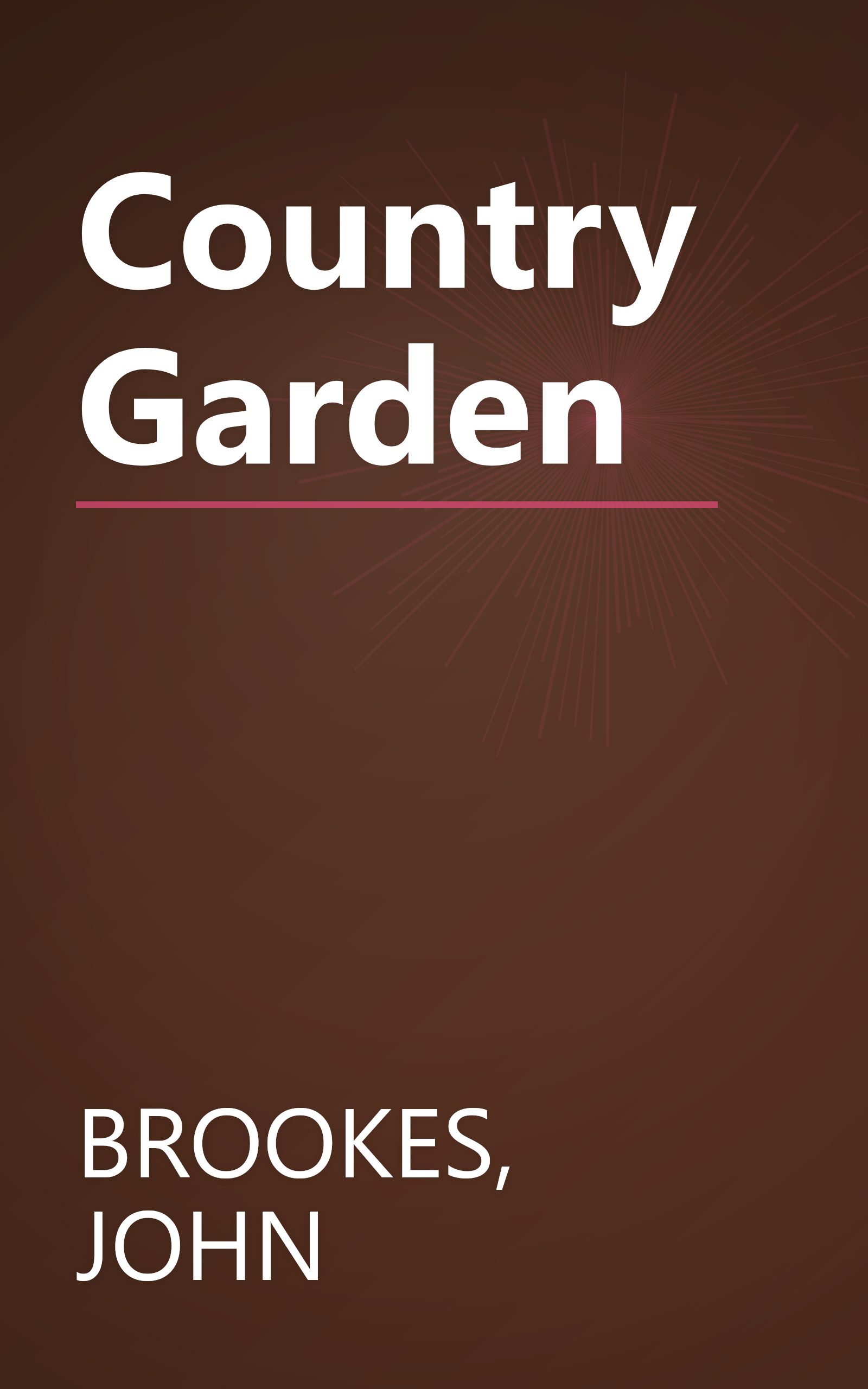 Country Garden book cover