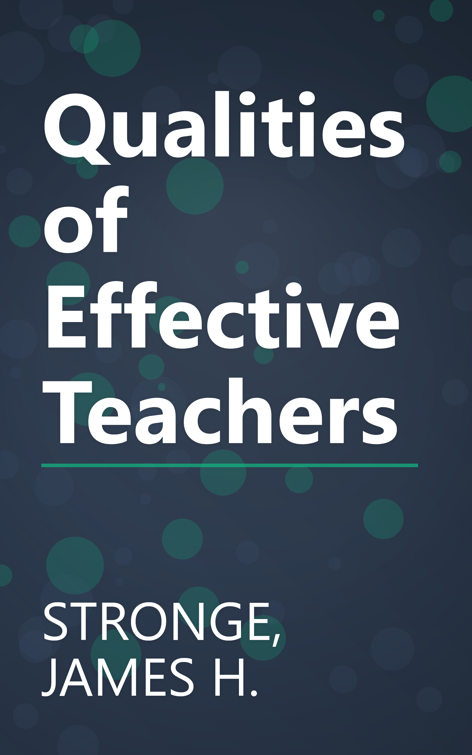 Qualities of Effective Teachers book cover