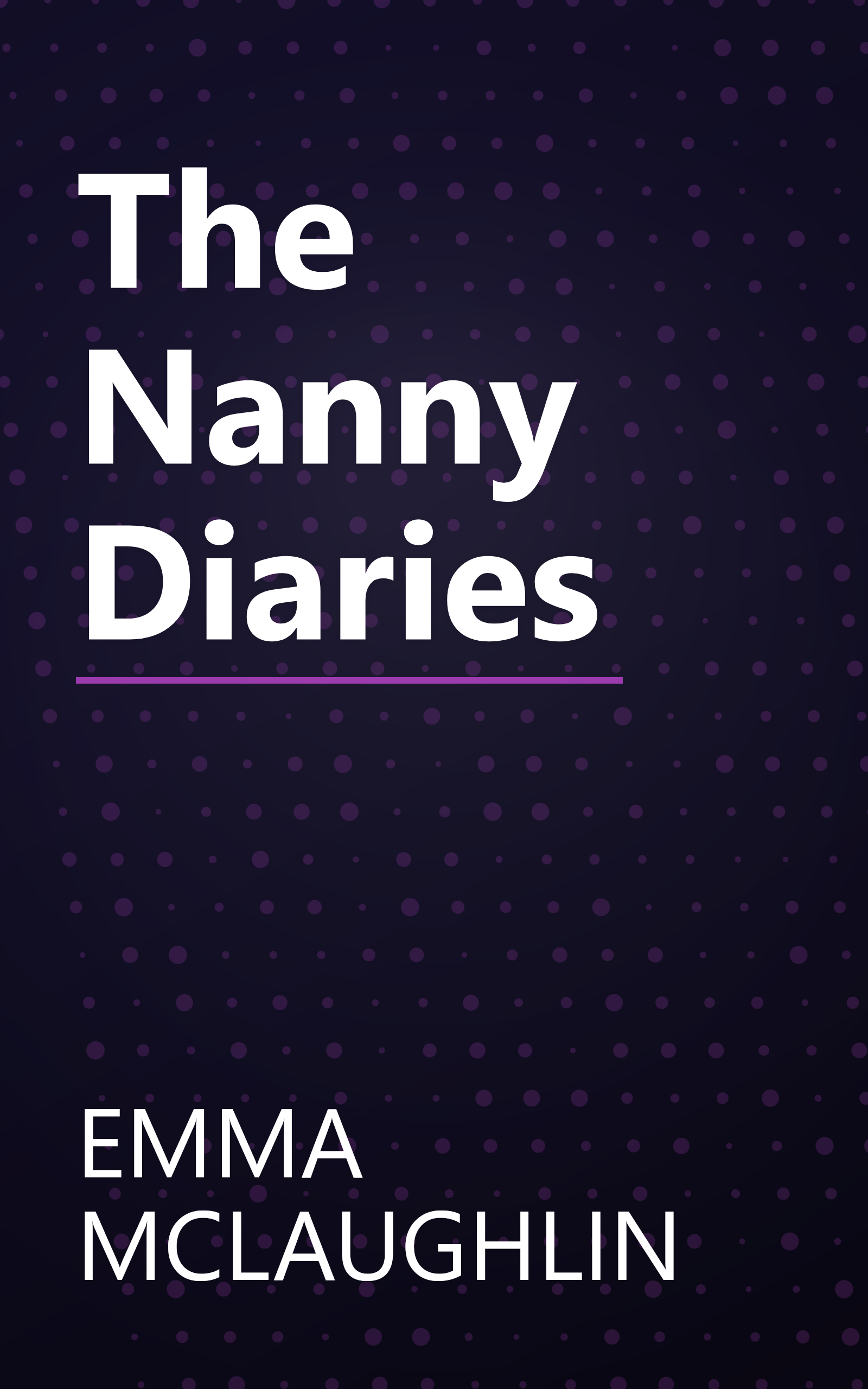 The Nanny Diaries book cover