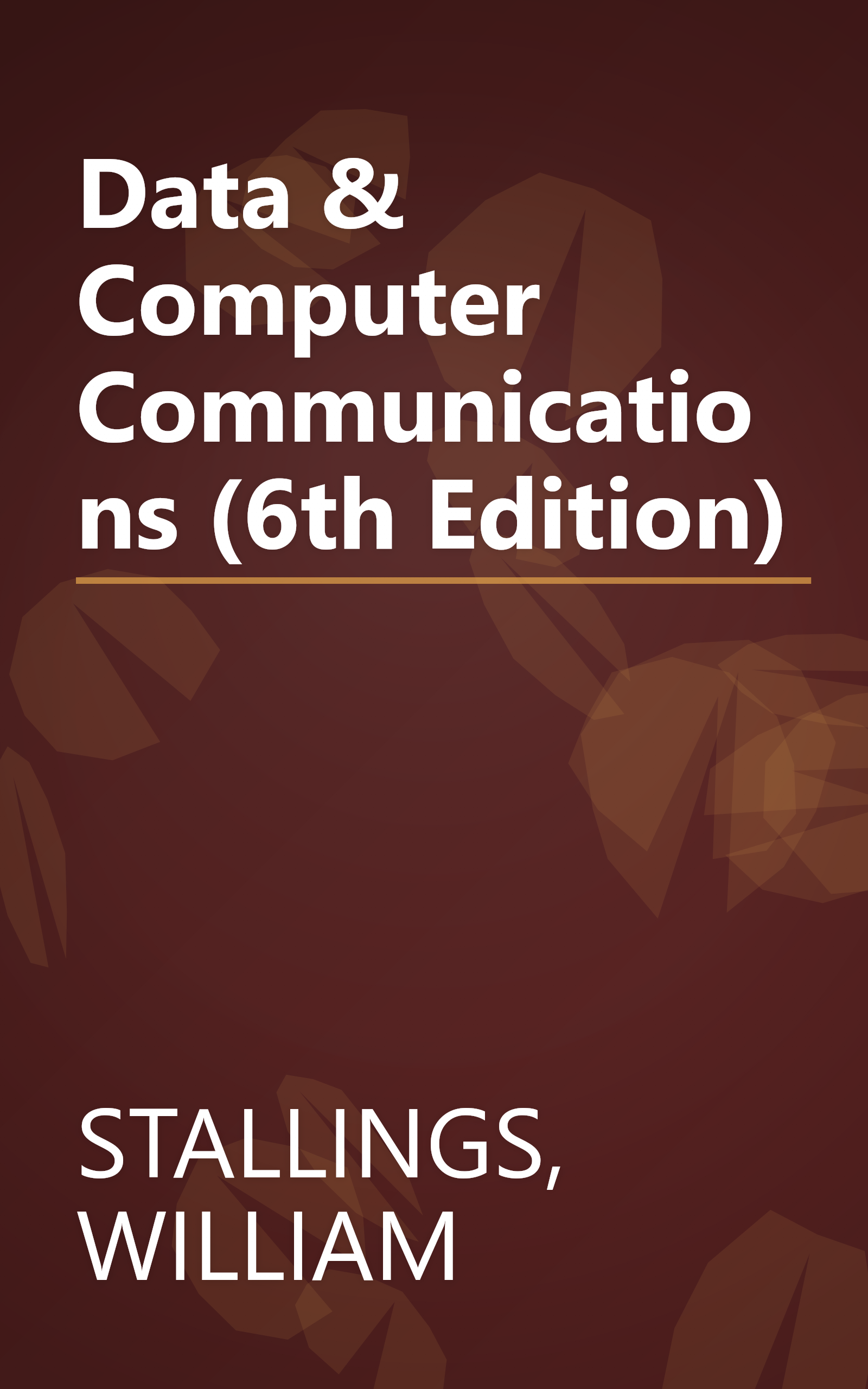 Data & Computer Communications (6th Edition) book cover