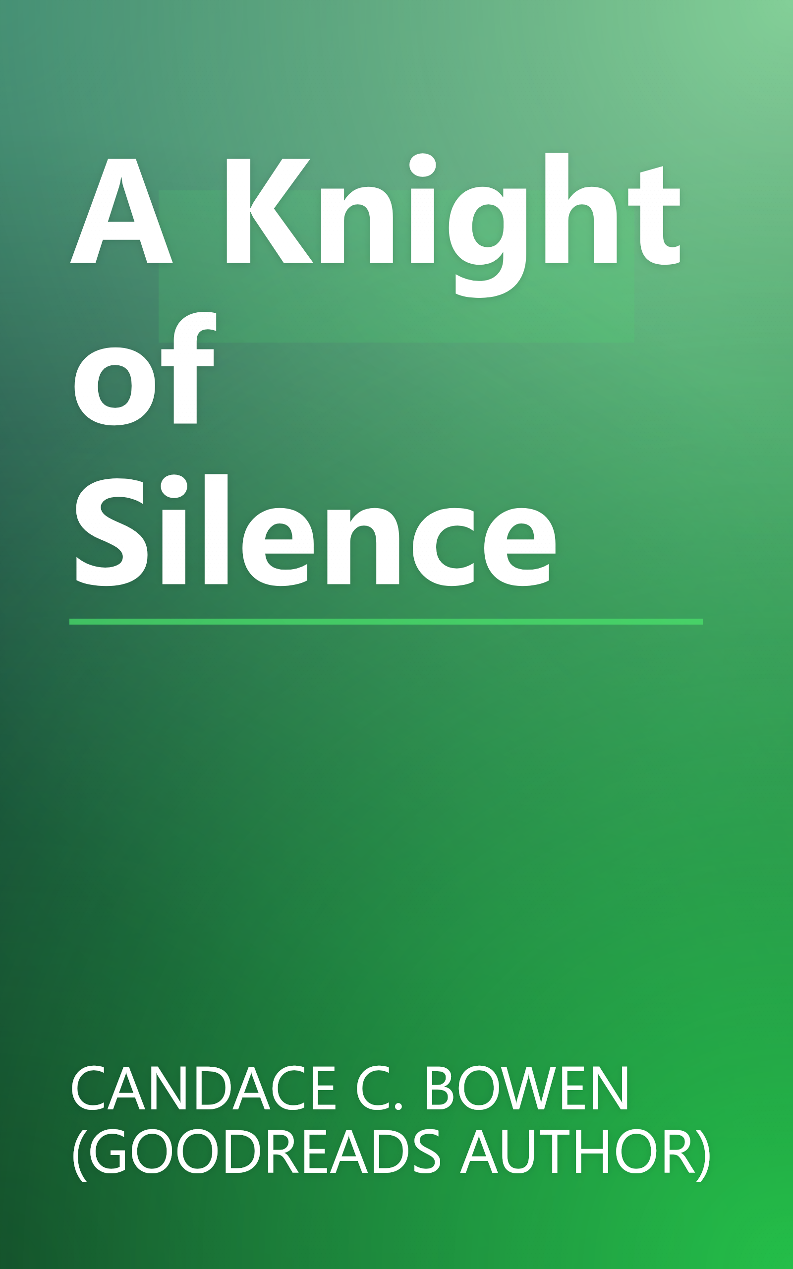A Knight of Silence book cover
