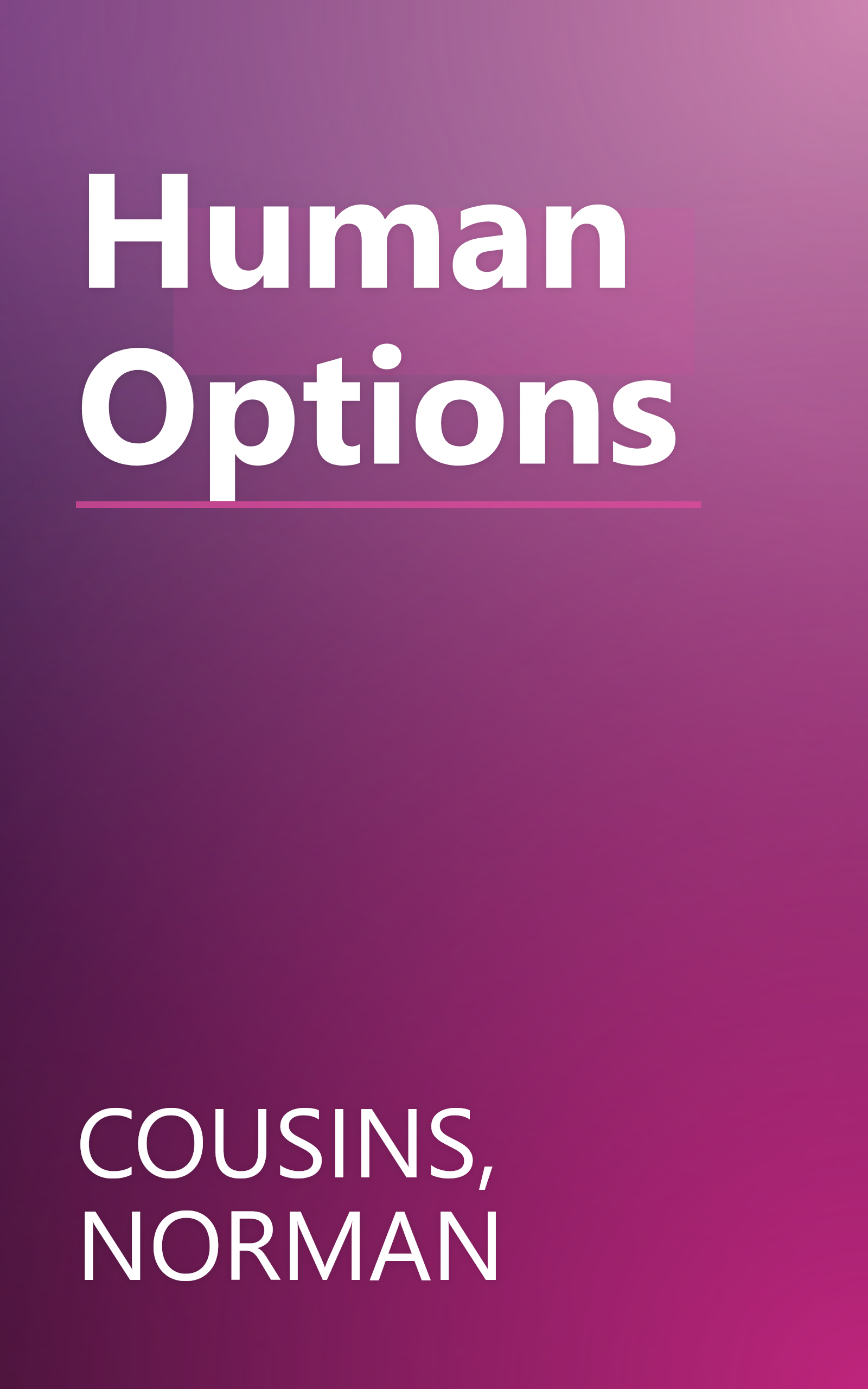 Human Options book cover