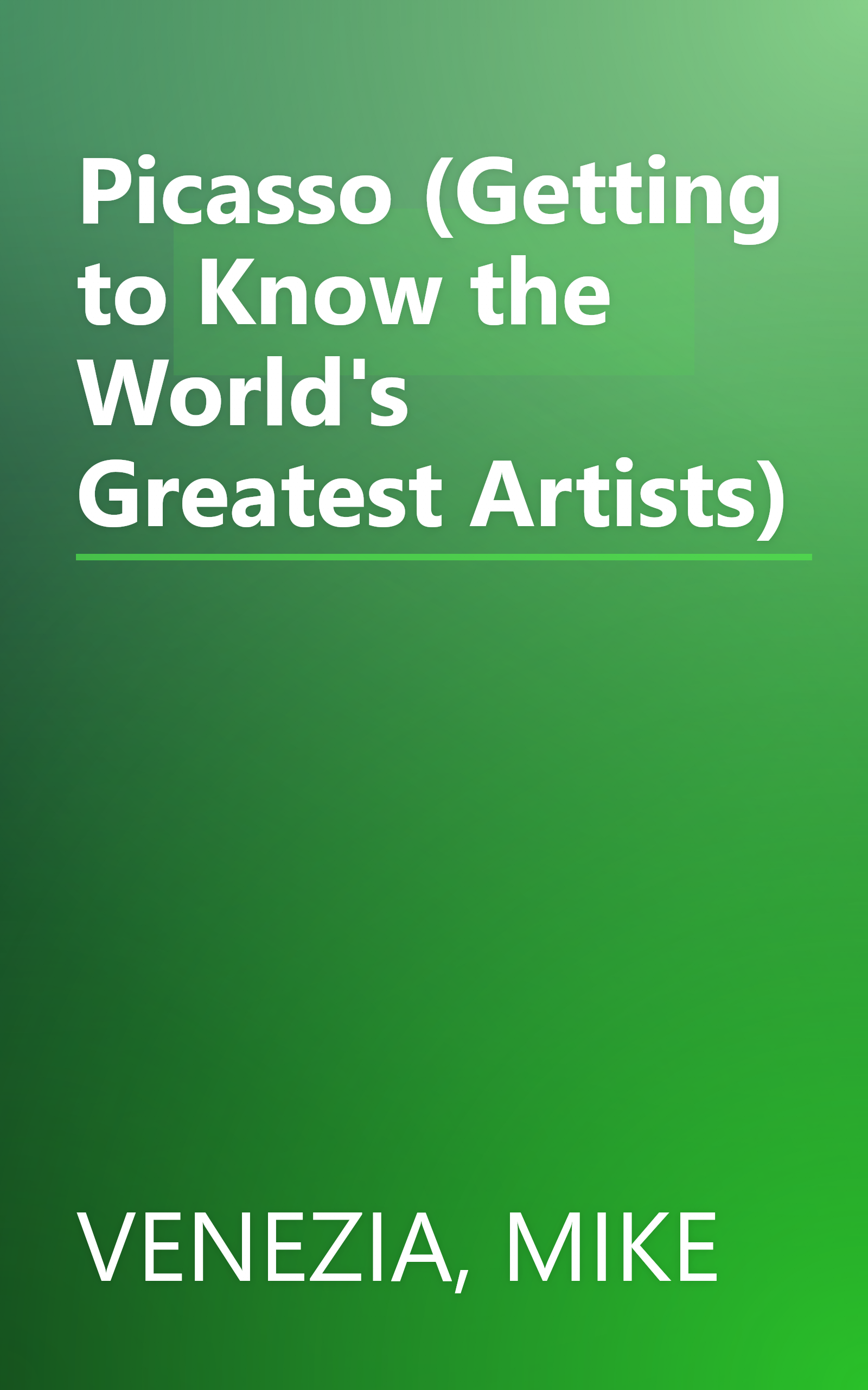 Picasso (Getting to Know the World's Greatest Artists) book cover