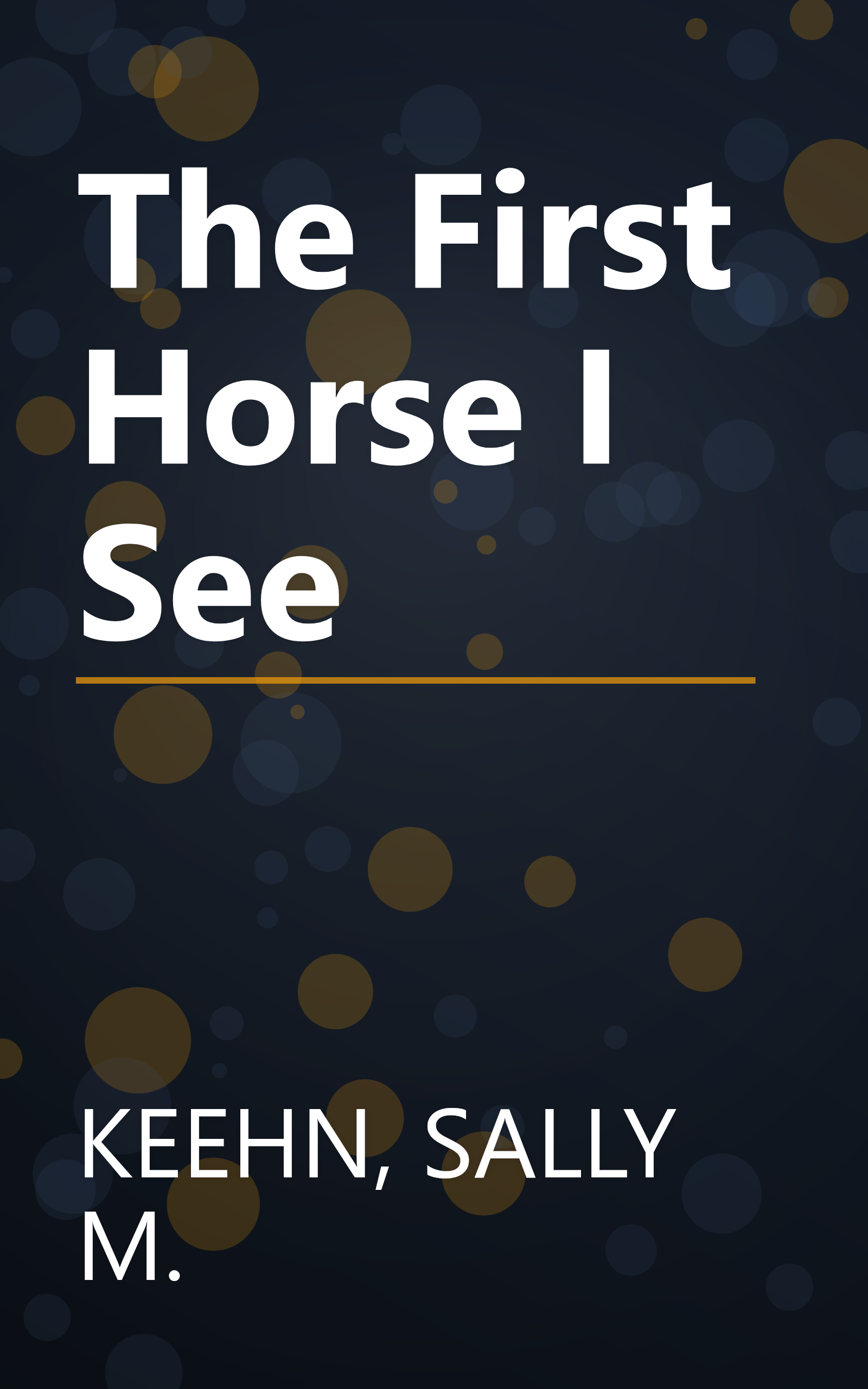 The First Horse I See book cover