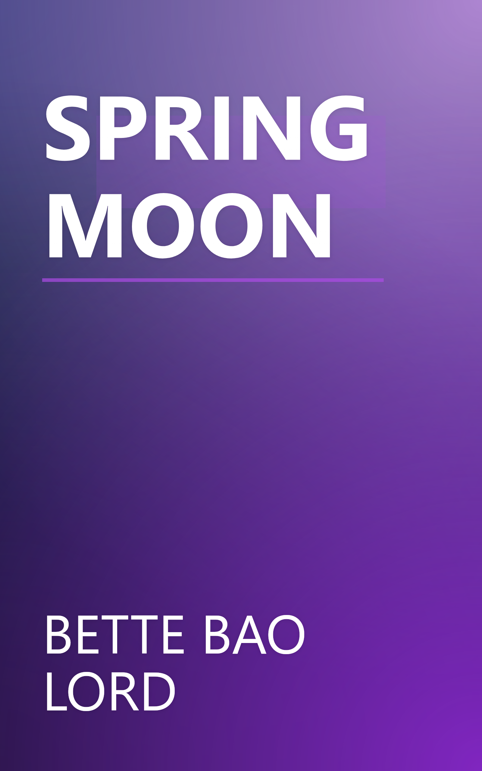 SPRING MOON book cover