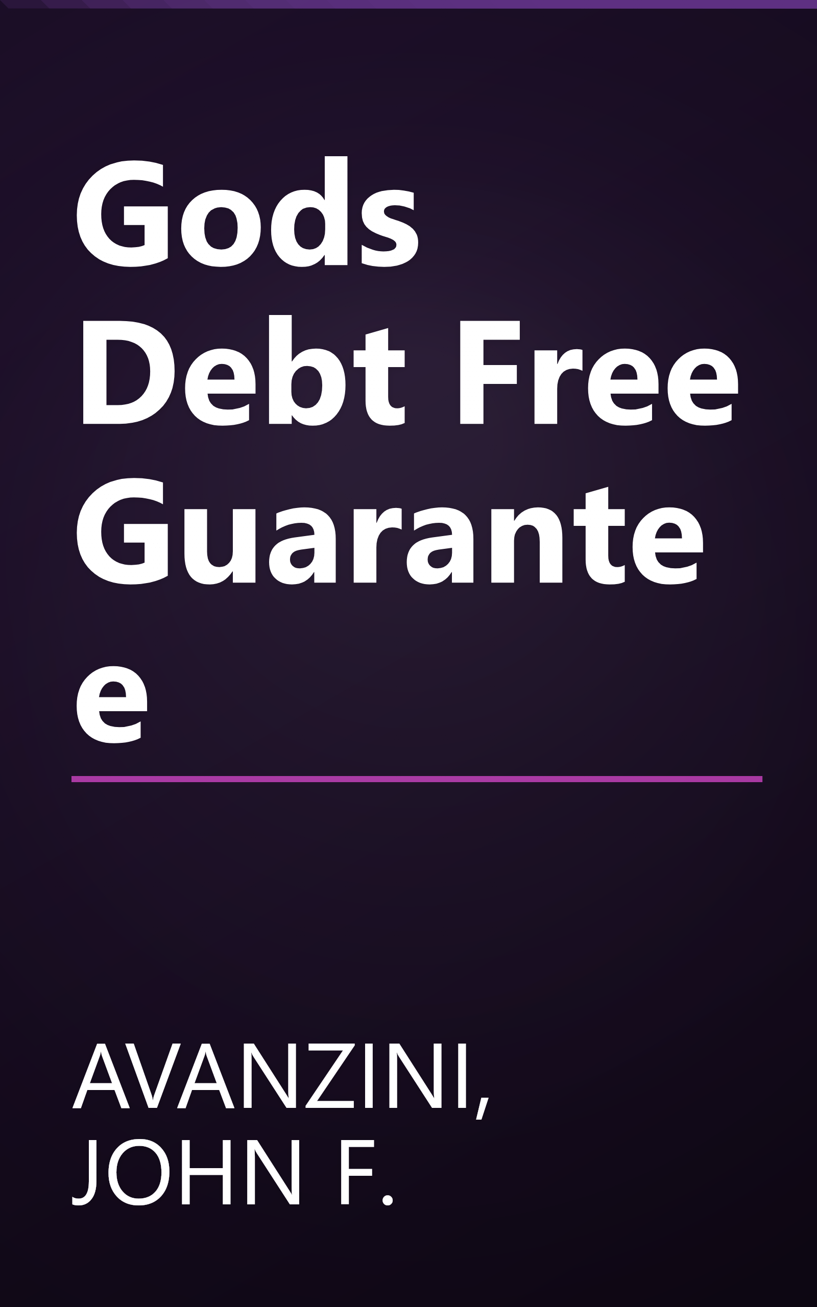 Gods Debt Free Guarantee book cover