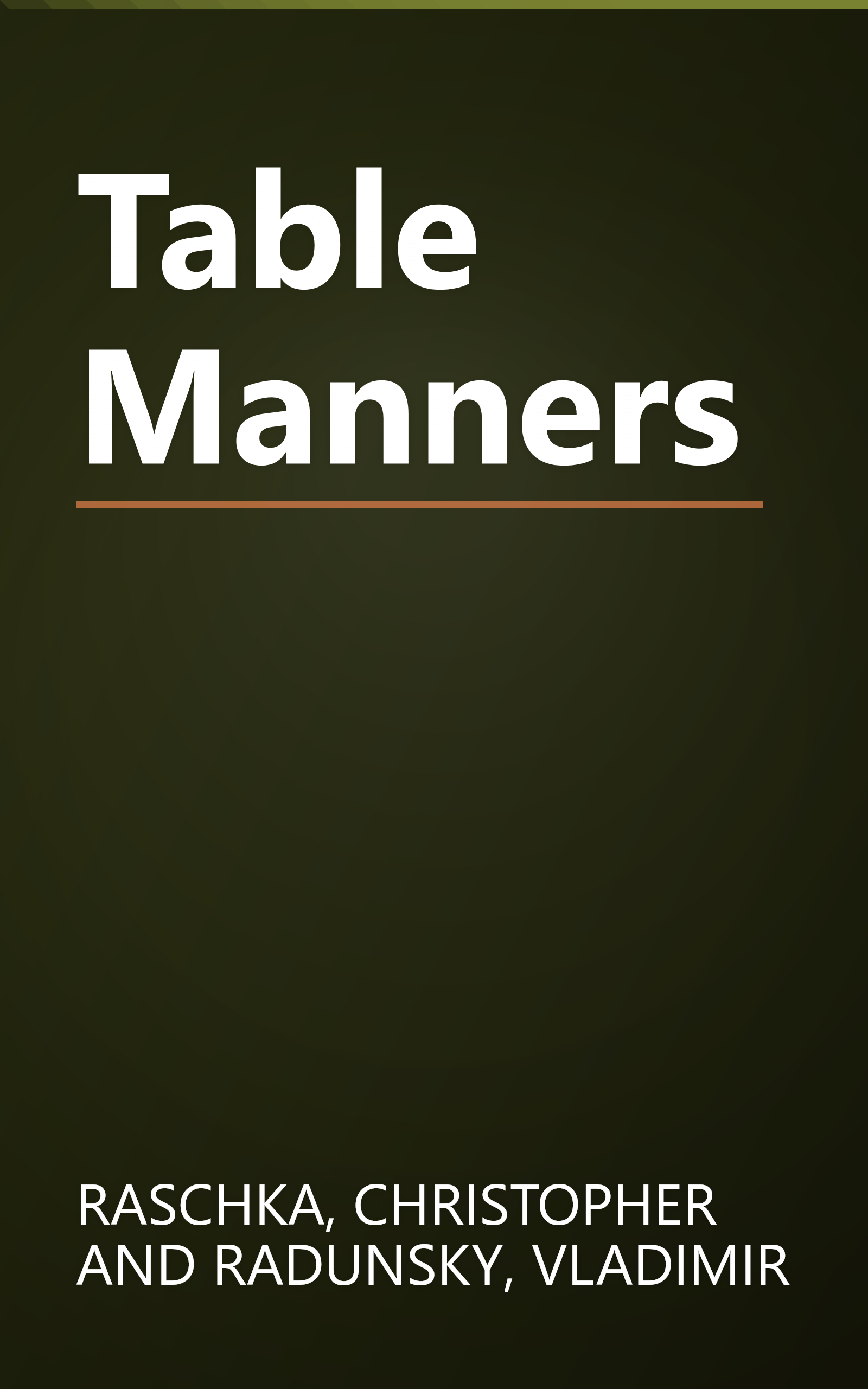 Table Manners book cover