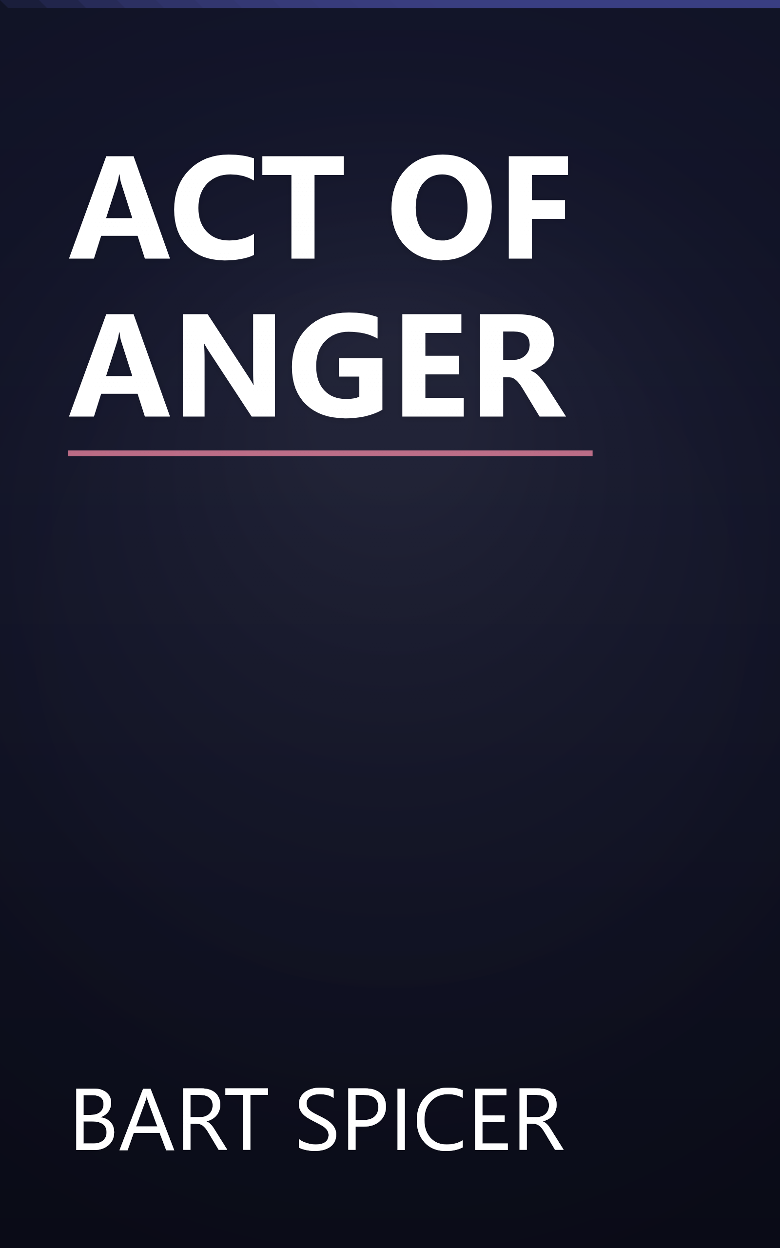 ACT OF ANGER book cover
