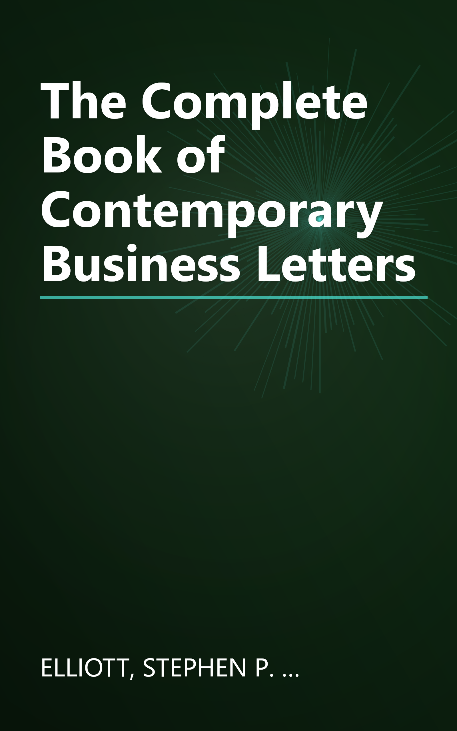 The Complete Book of Contemporary Business Letters book cover