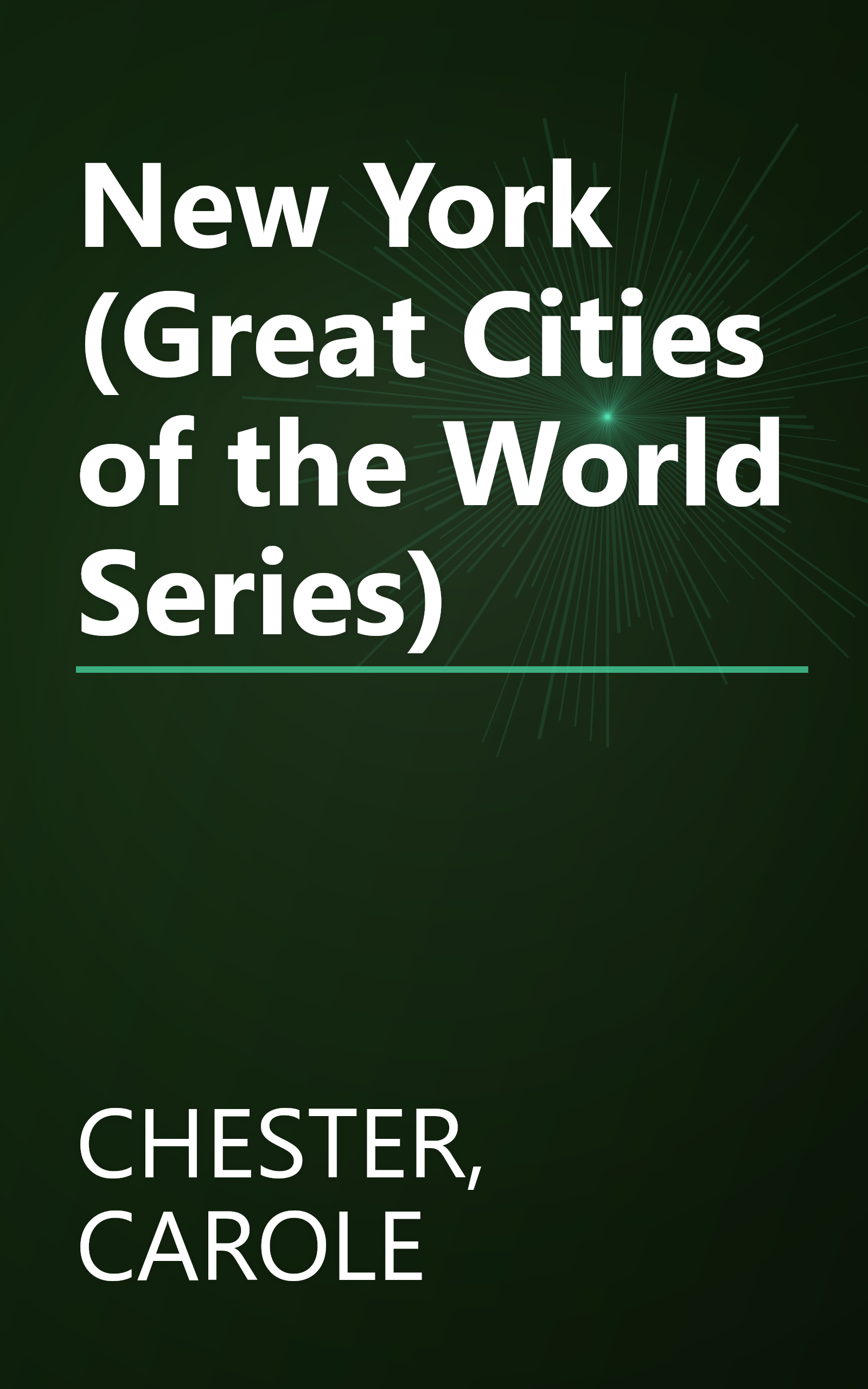 New York (Great Cities of the World Series) book cover