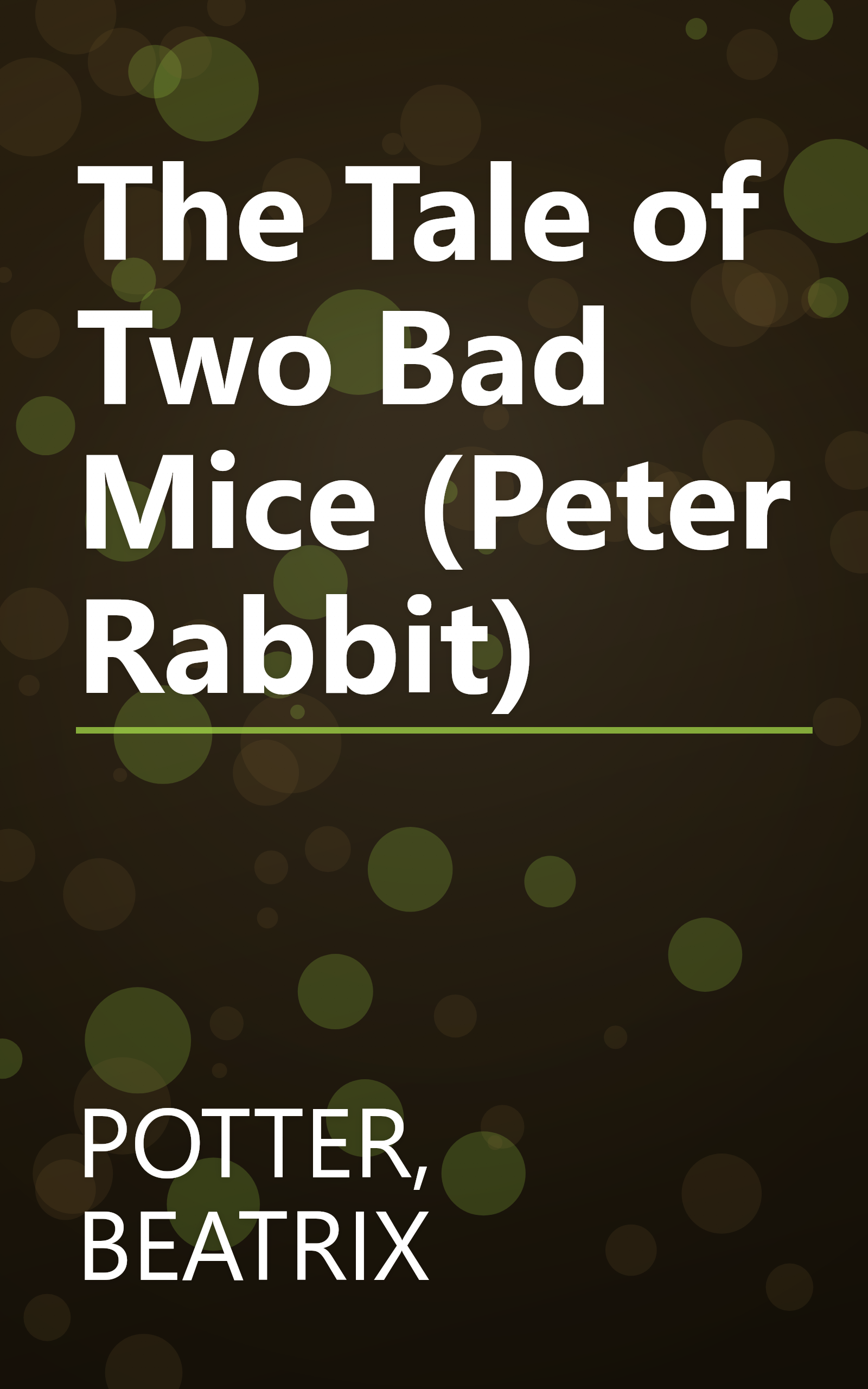The Tale of Two Bad Mice (Peter Rabbit) book cover