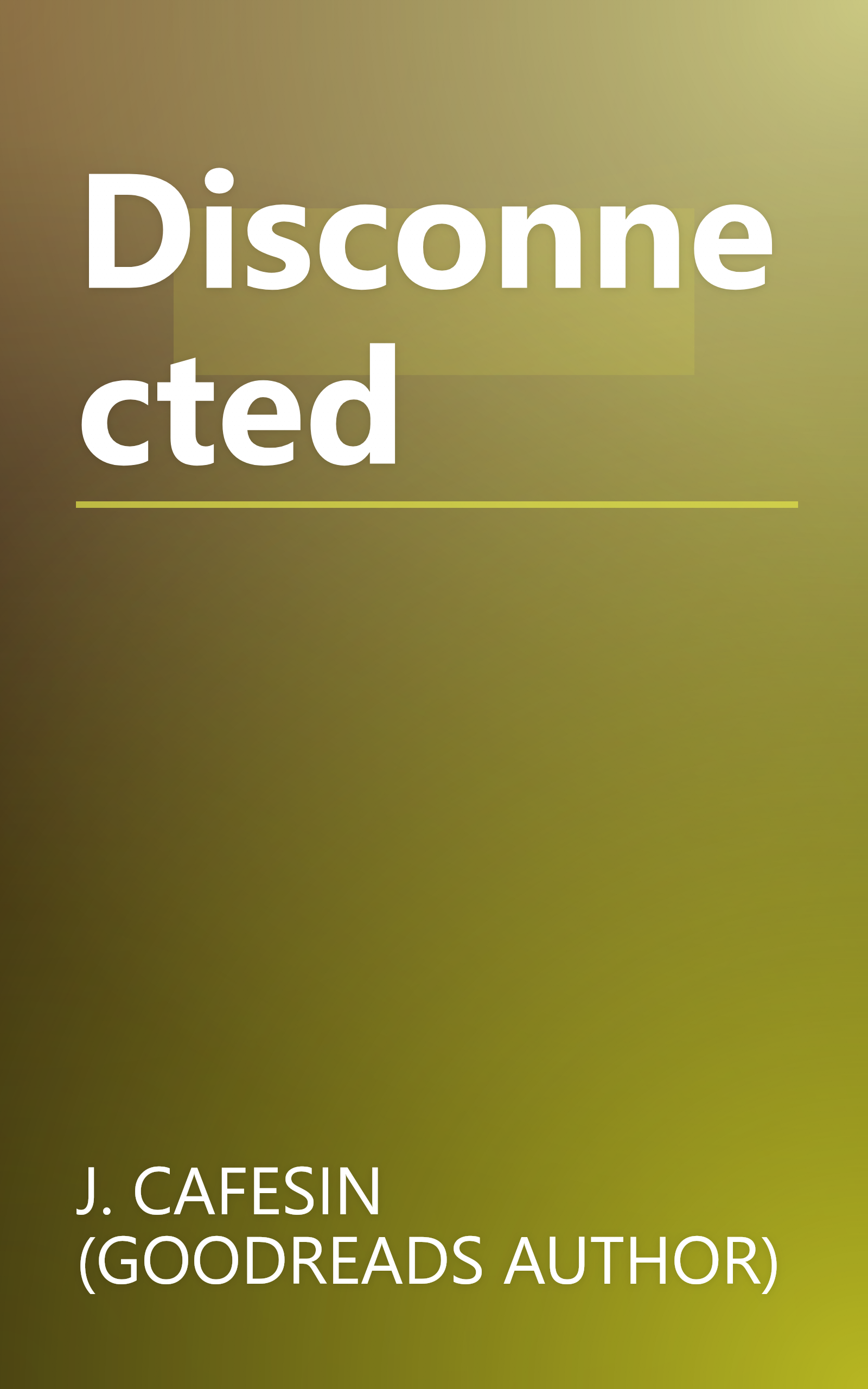 Disconnected book cover