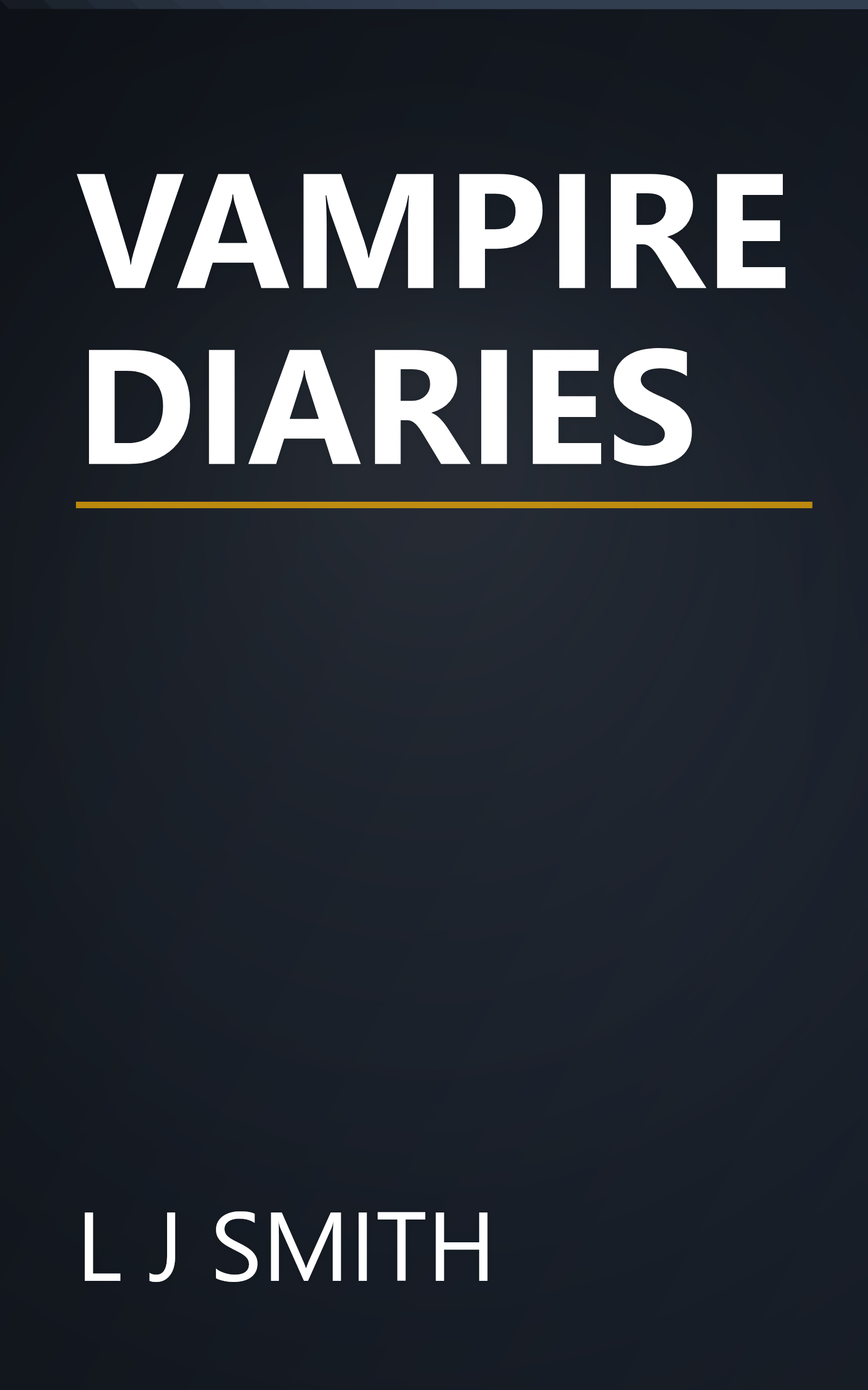 VAMPIRE DIARIES book cover