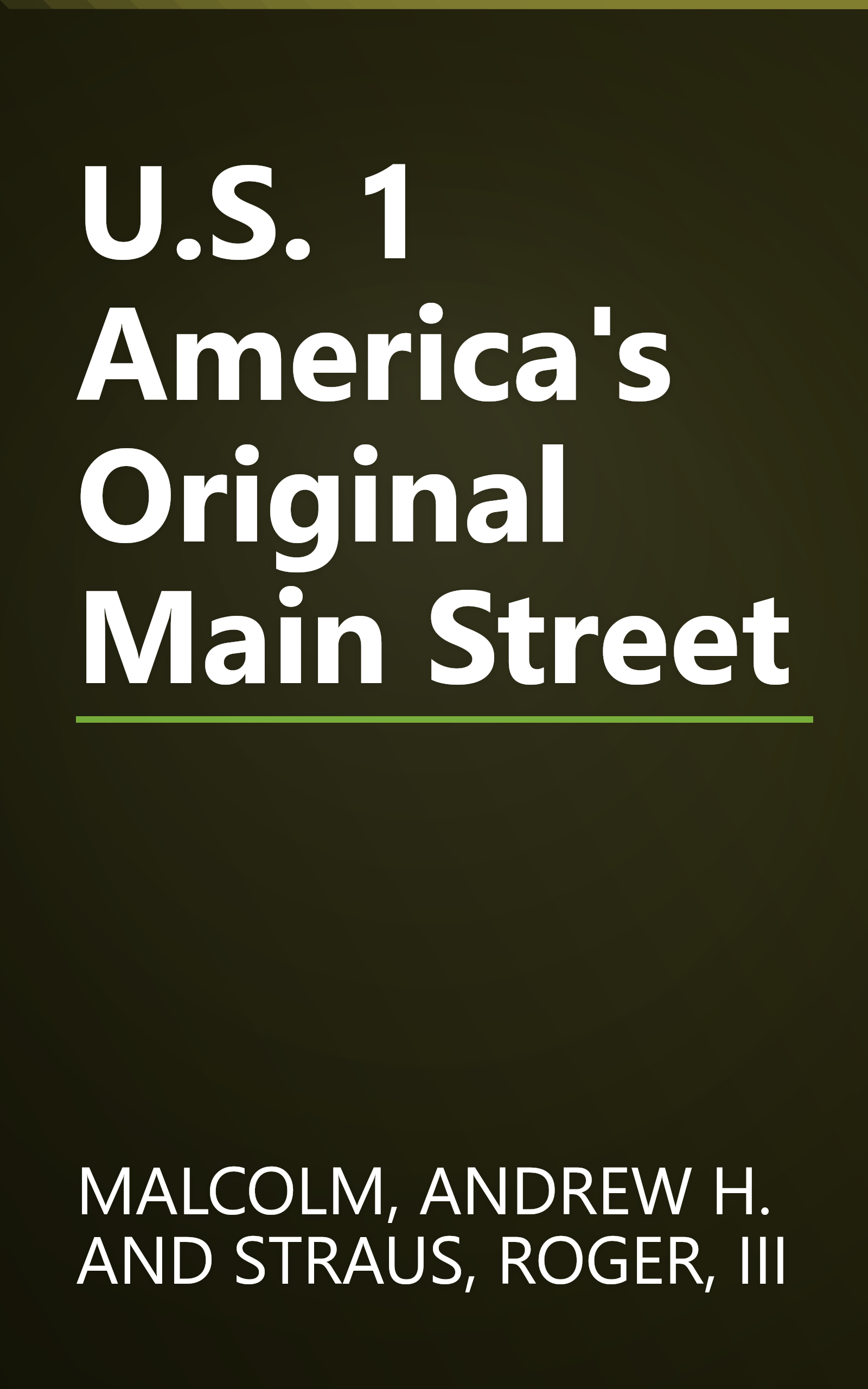 U.S. 1 America's Original Main Street book cover