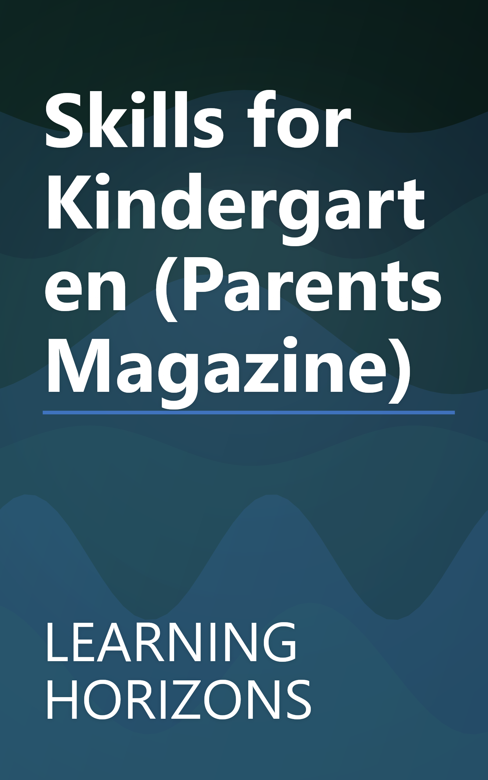 Skills for Kindergarten (Parents Magazine) book cover