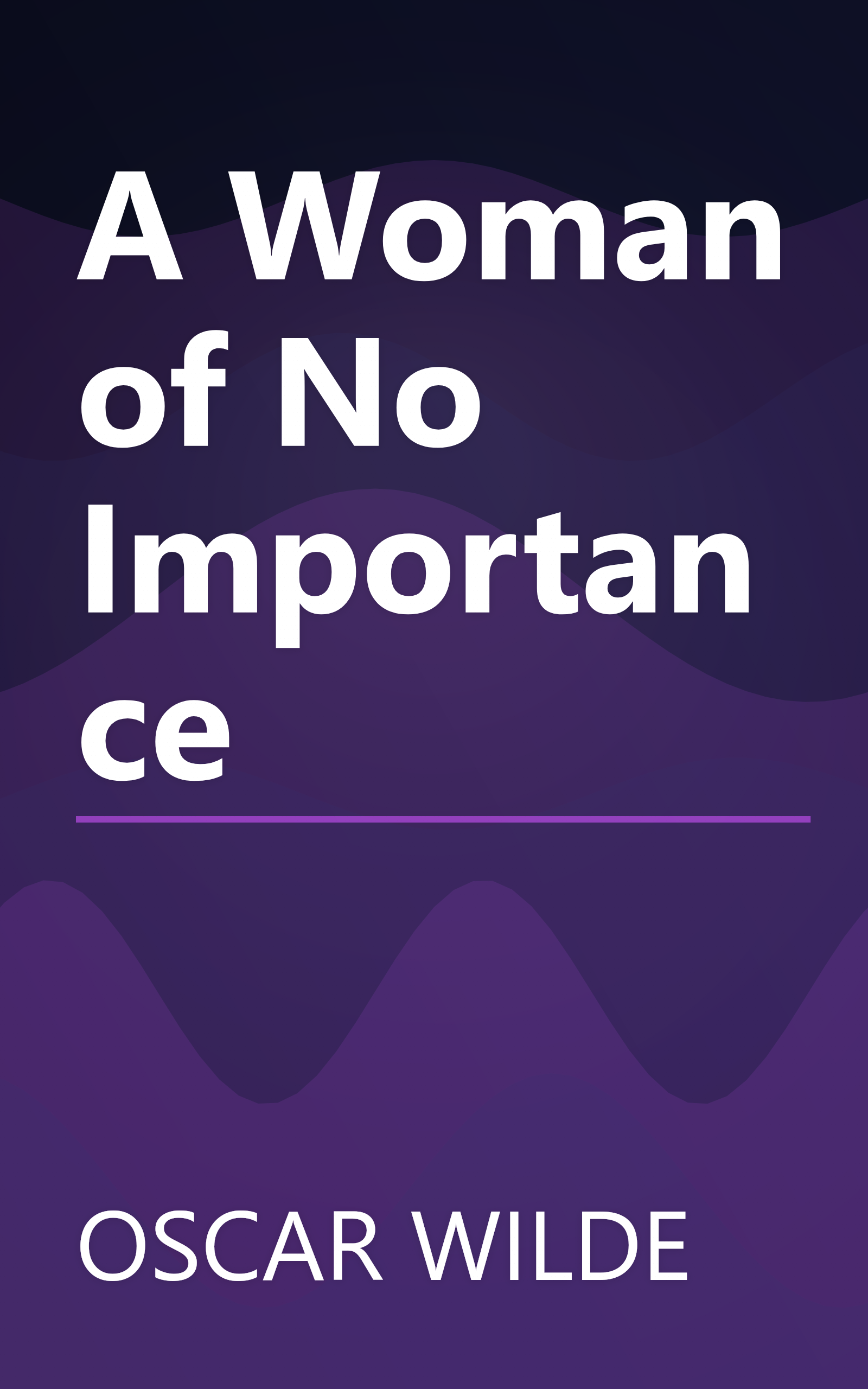 A Woman of No Importance book cover