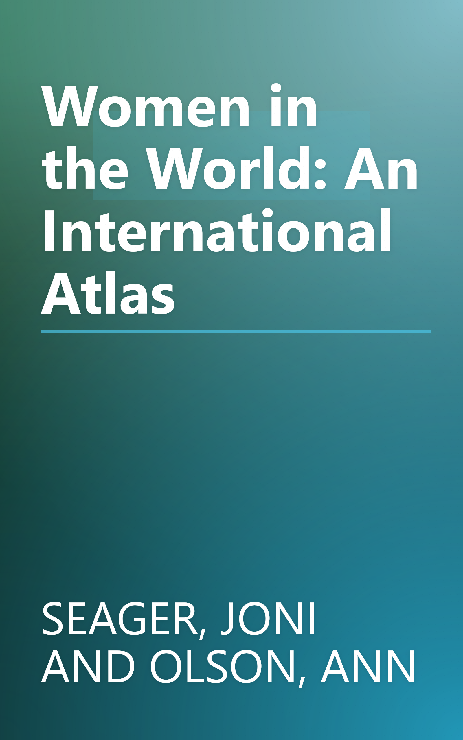 Women in the World: An International Atlas book cover