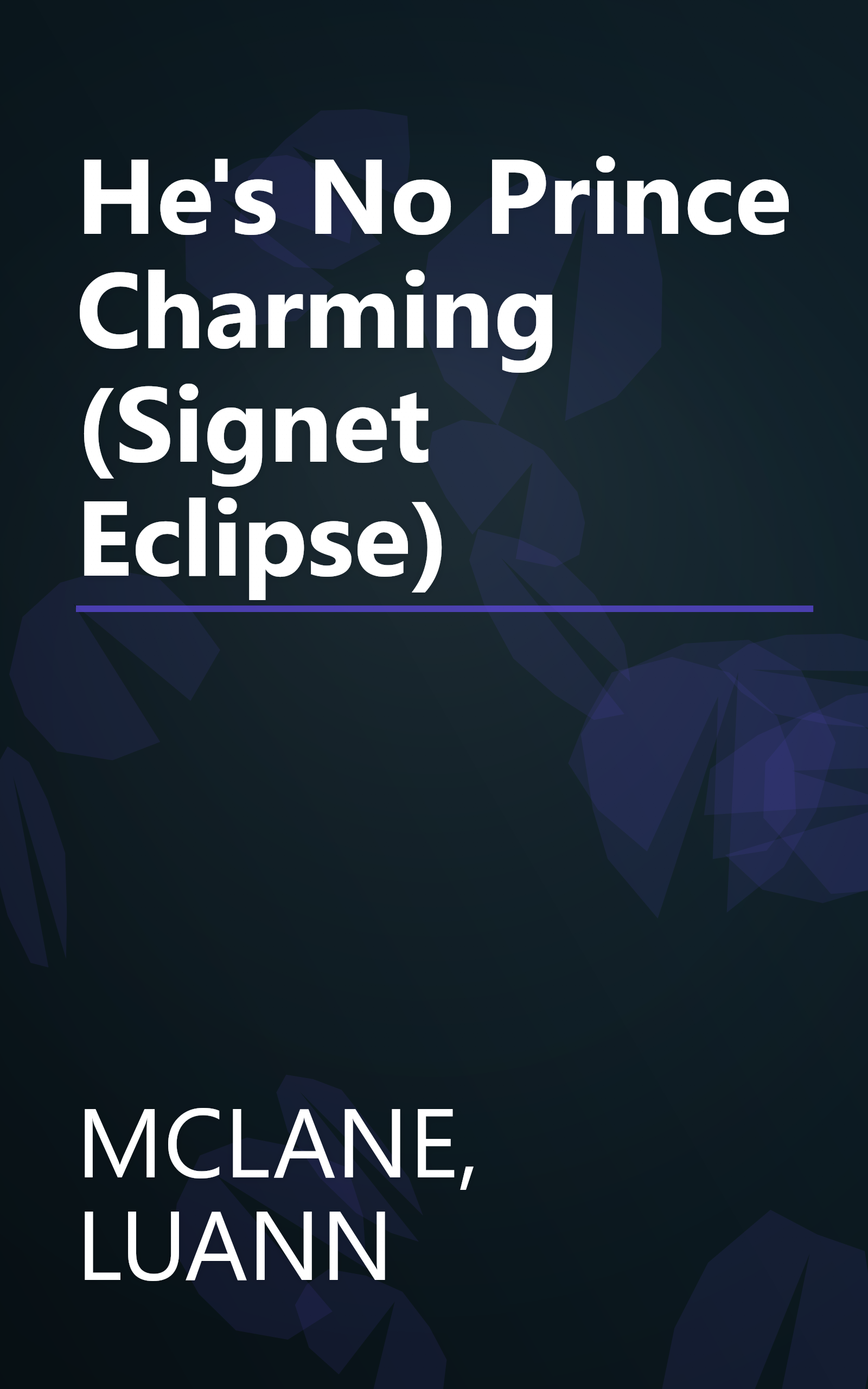 He's No Prince Charming (Signet Eclipse) book cover