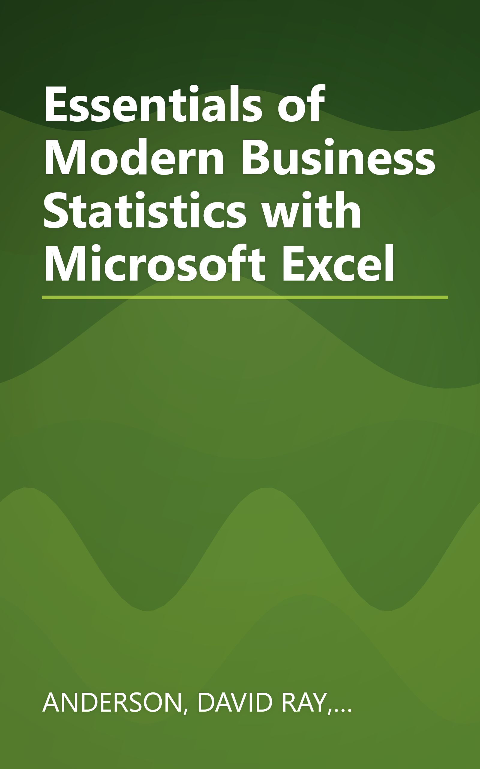 Essentials of Modern Business Statistics with Microsoft Excel book cover