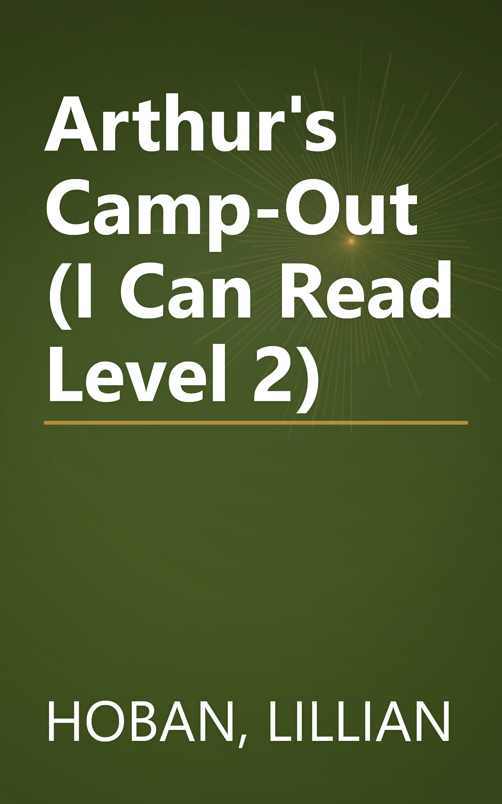 Arthur's Camp-Out (I Can Read Level 2) book cover