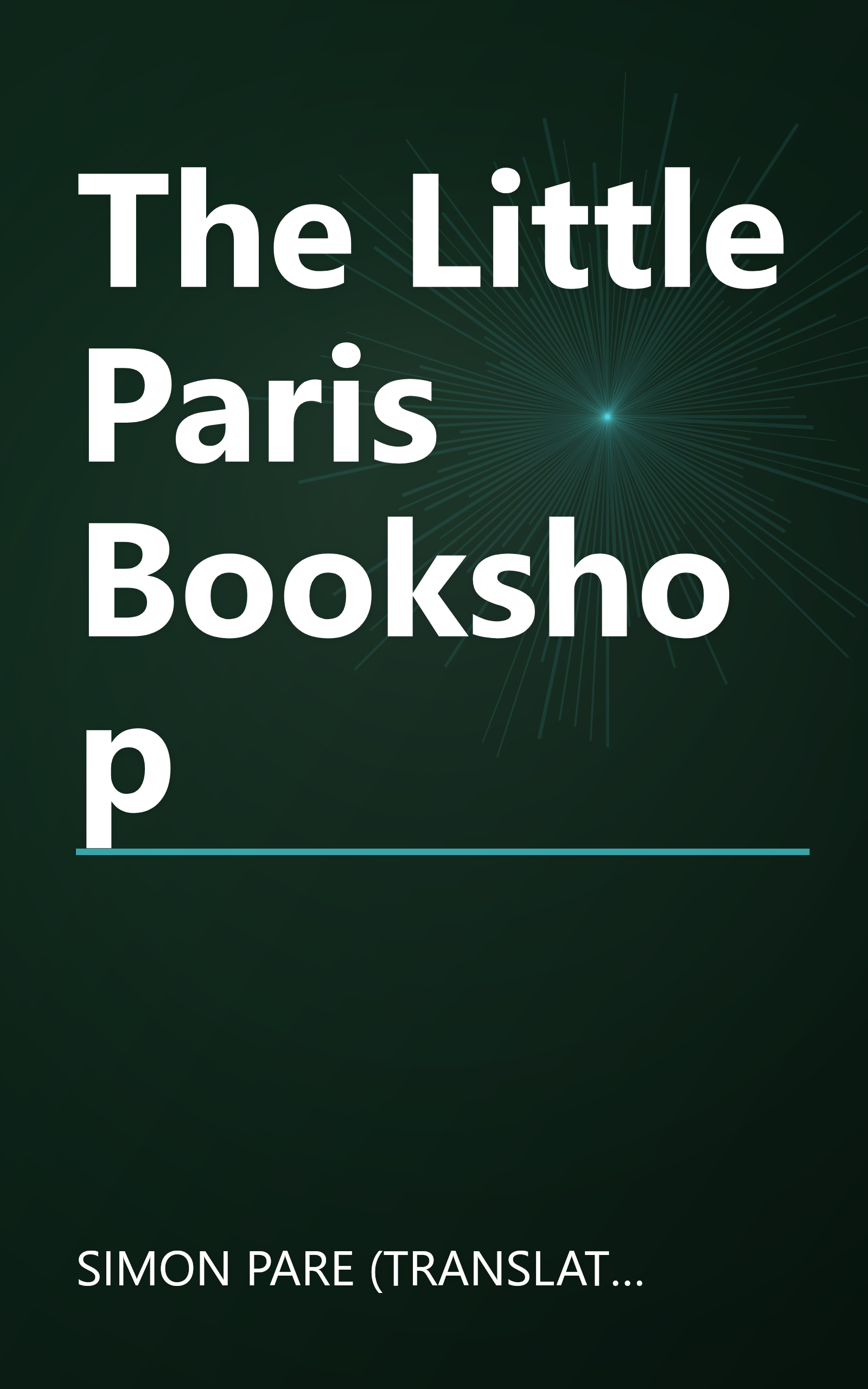 The Little Paris Bookshop book cover