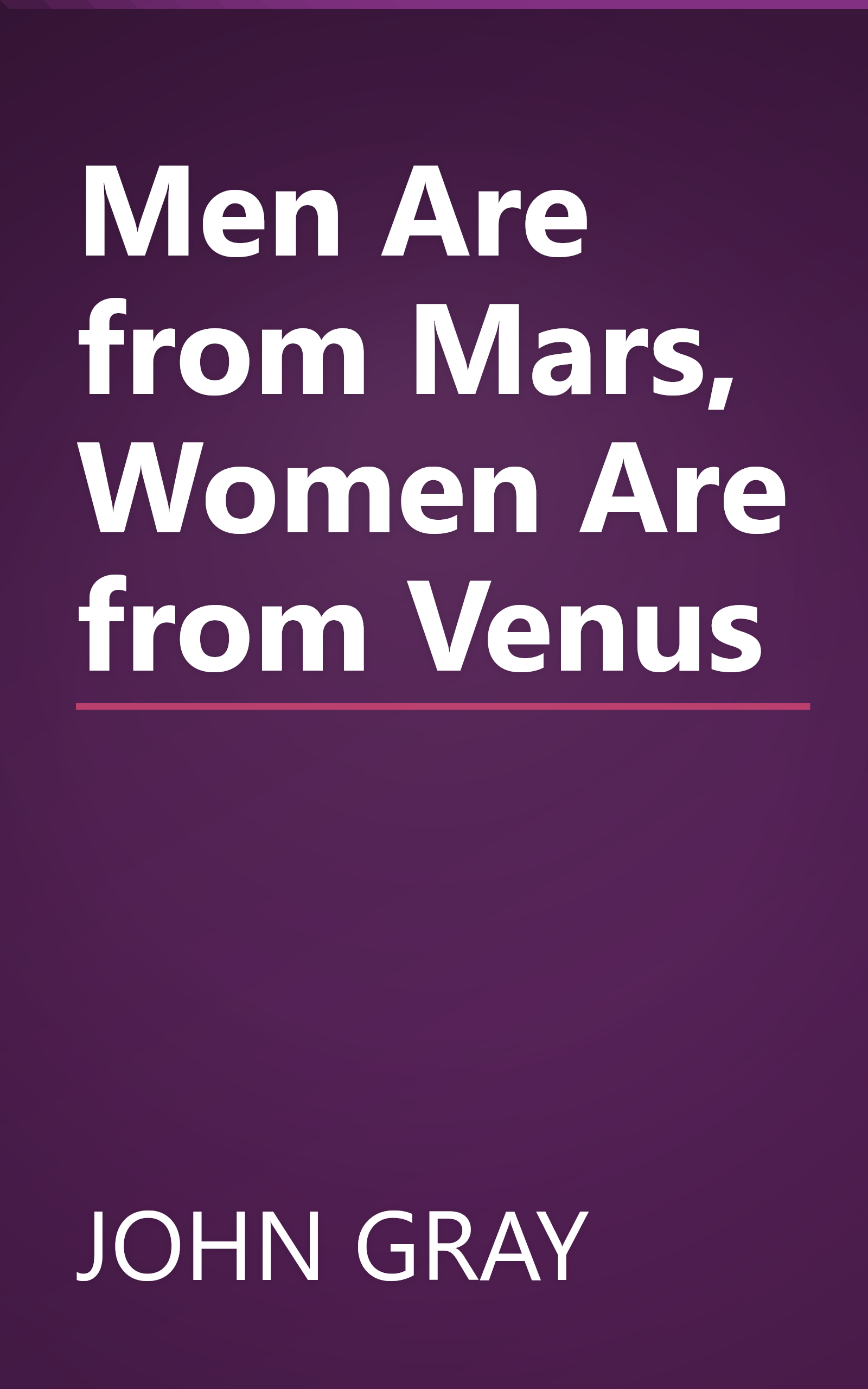 Men Are from Mars, Women Are from Venus book cover