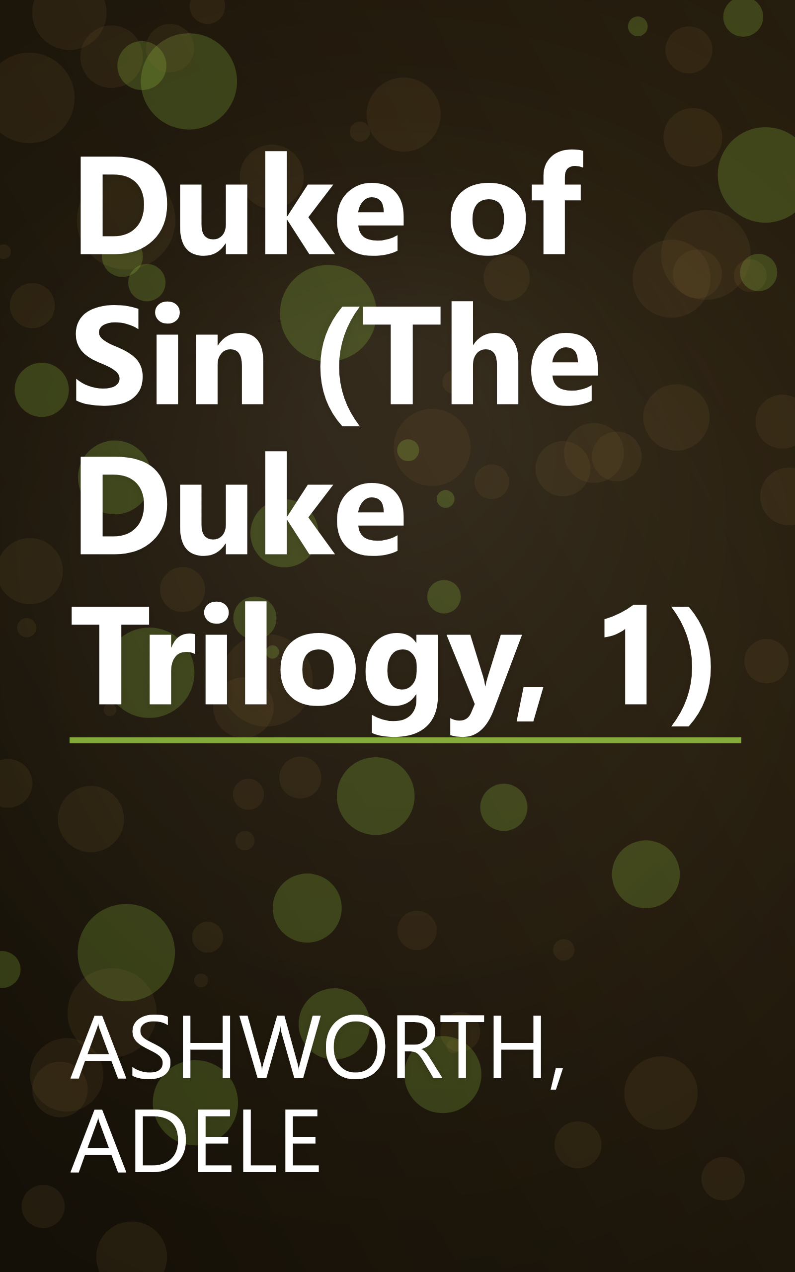 Duke of Sin (The Duke Trilogy, 1) book cover