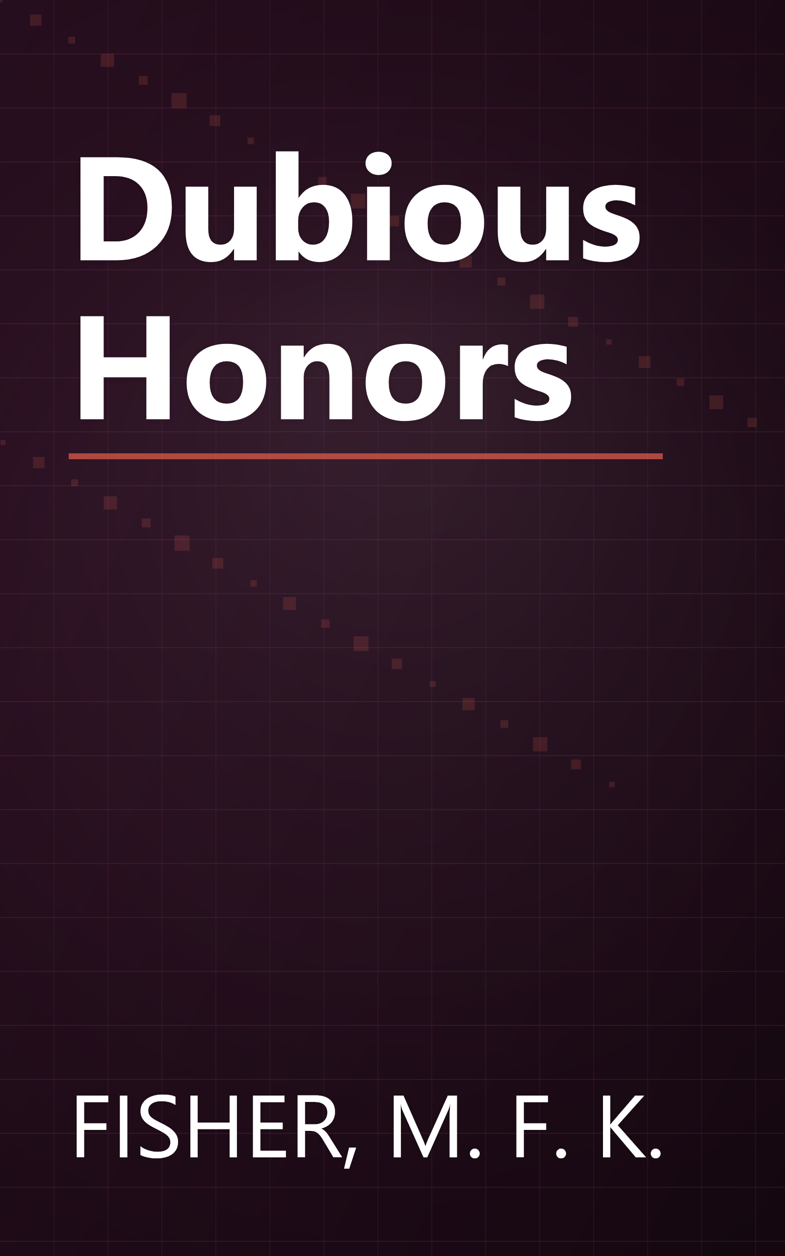 Dubious Honors book cover
