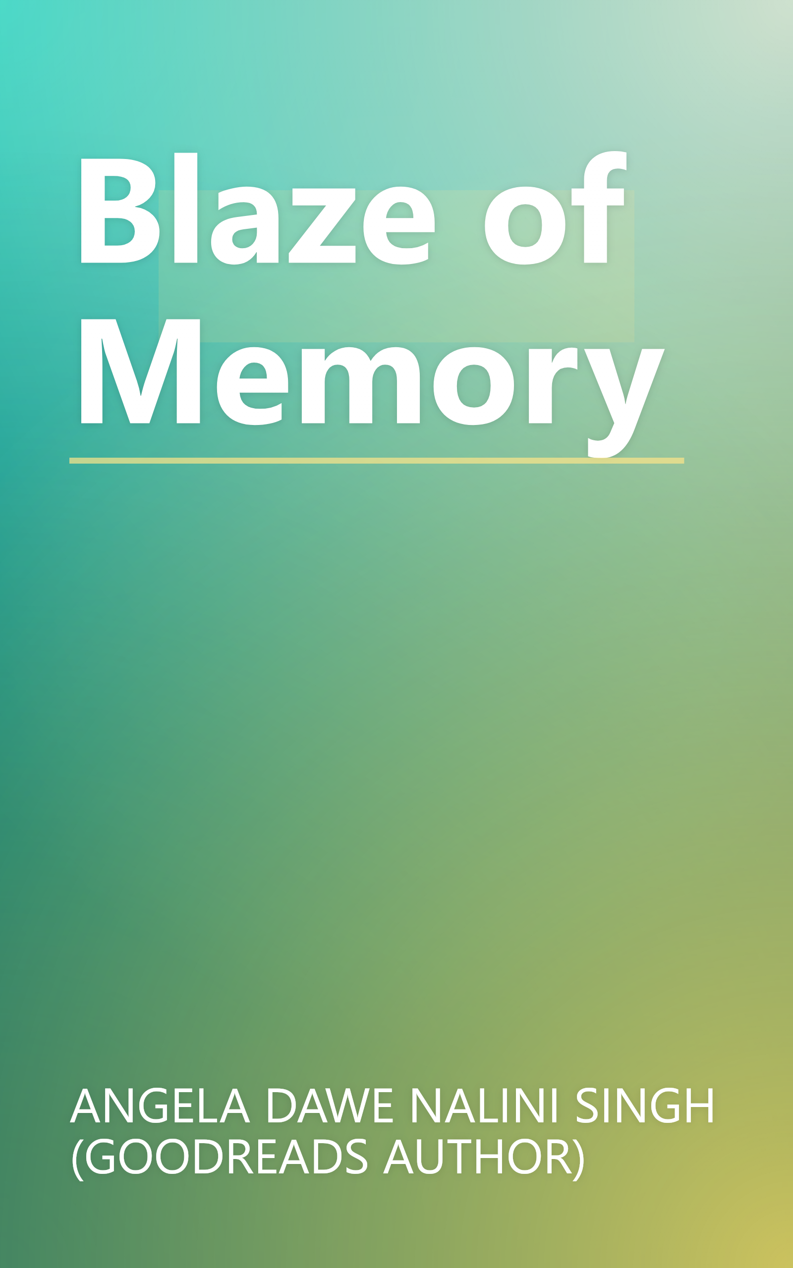 Blaze of Memory book cover