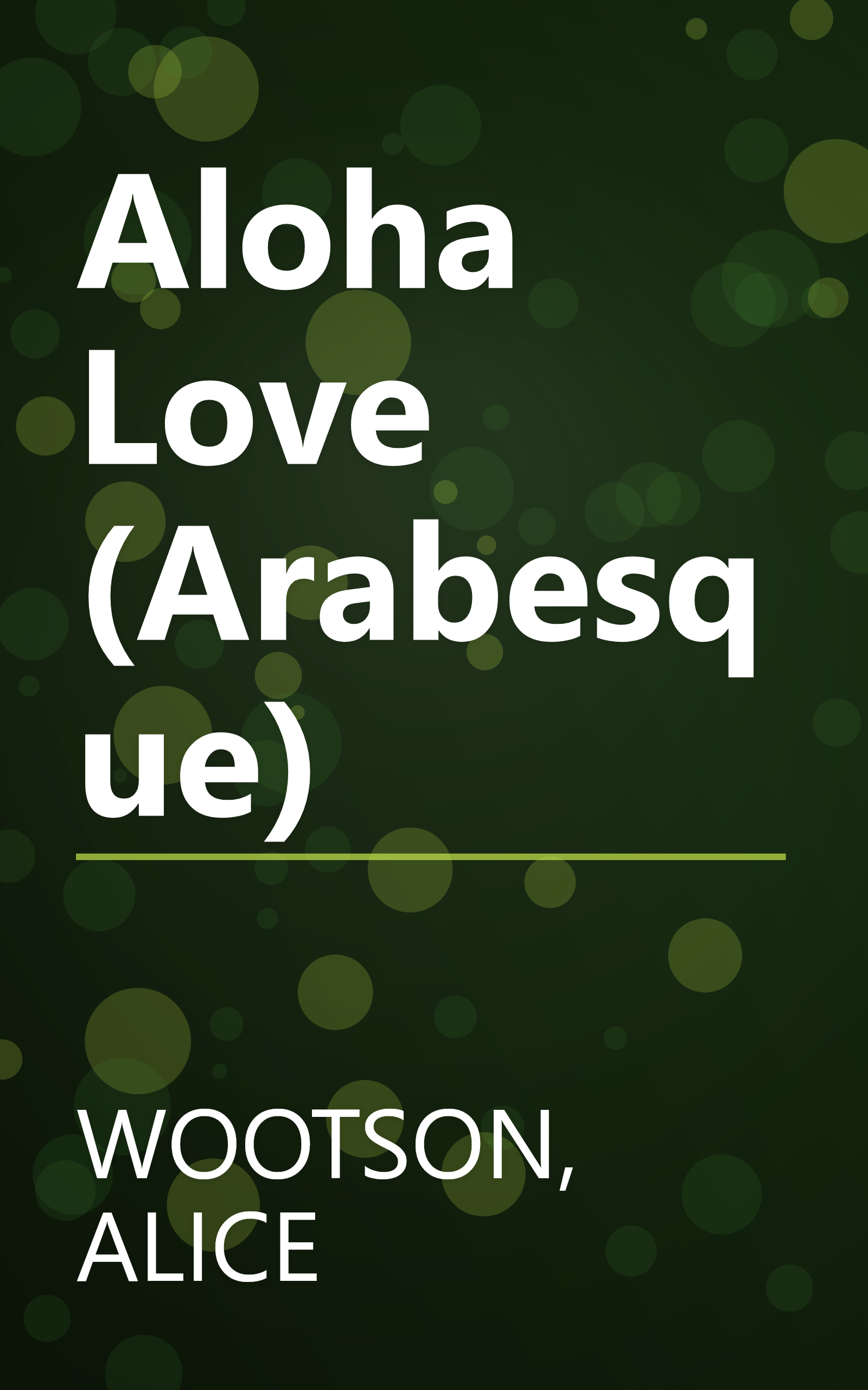 Aloha Love (Arabesque) book cover