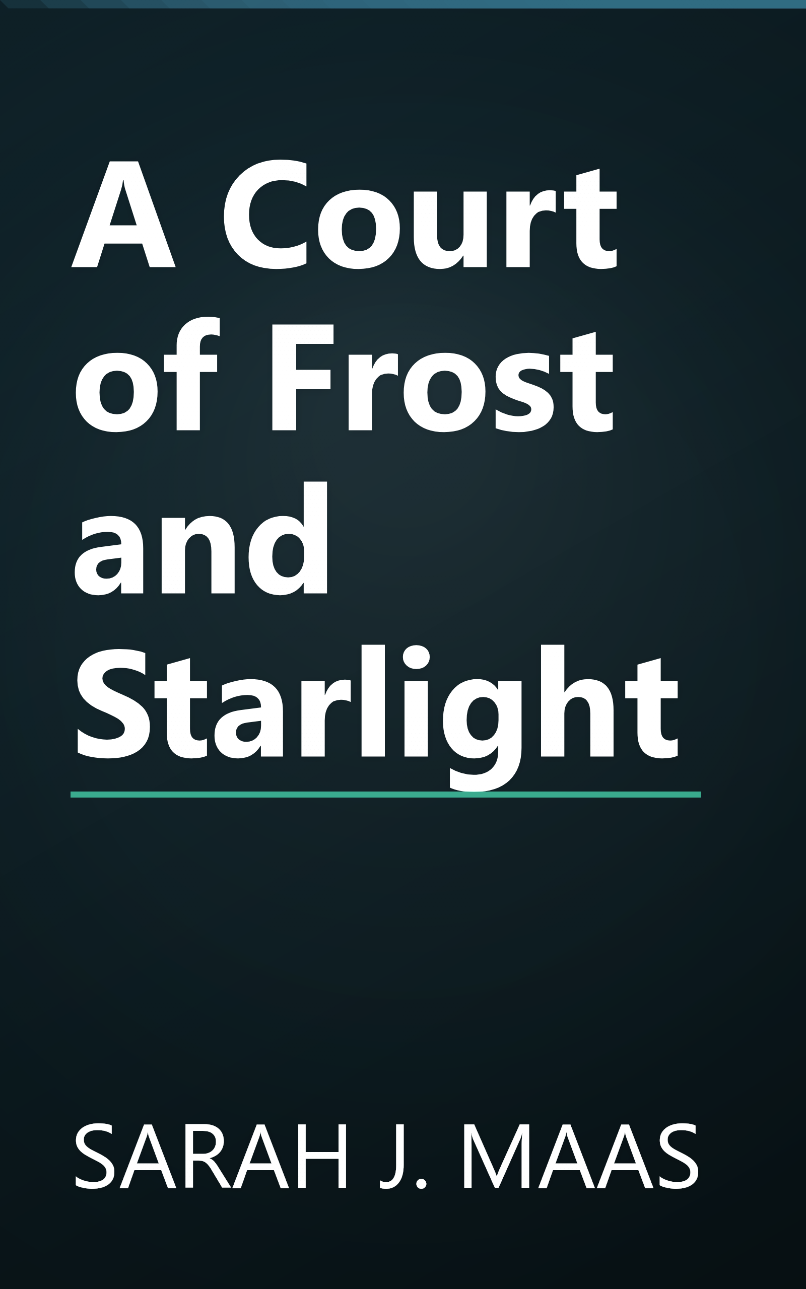 A Court of Frost and Starlight book cover