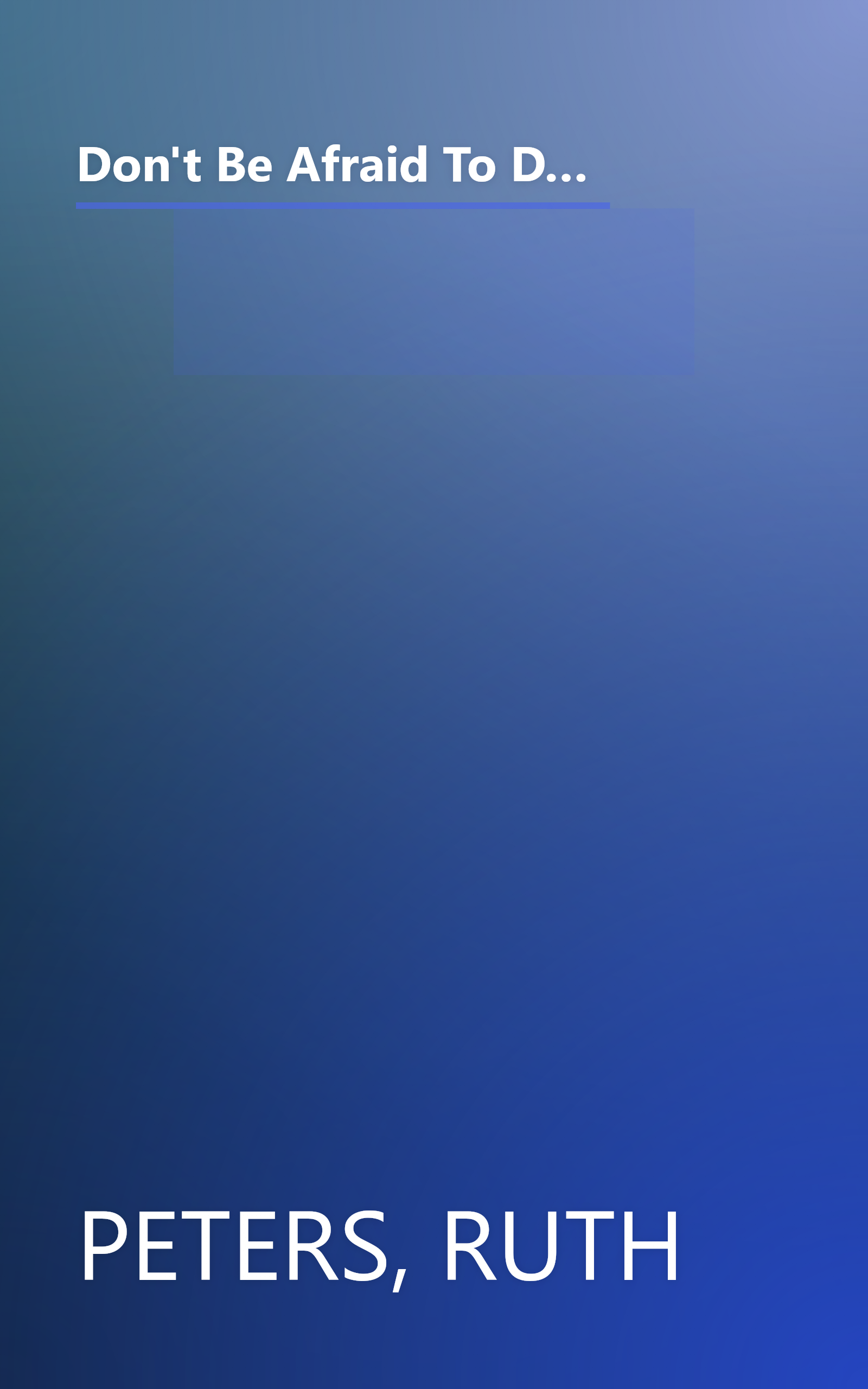 Don't Be Afraid To Discipline: The Commonsense Program for Low-Stress Parenting That *Improves Kids' Behavior in a Matter of Days *Stops Naggling and ... Relationship *Creates Lasting Results book cover