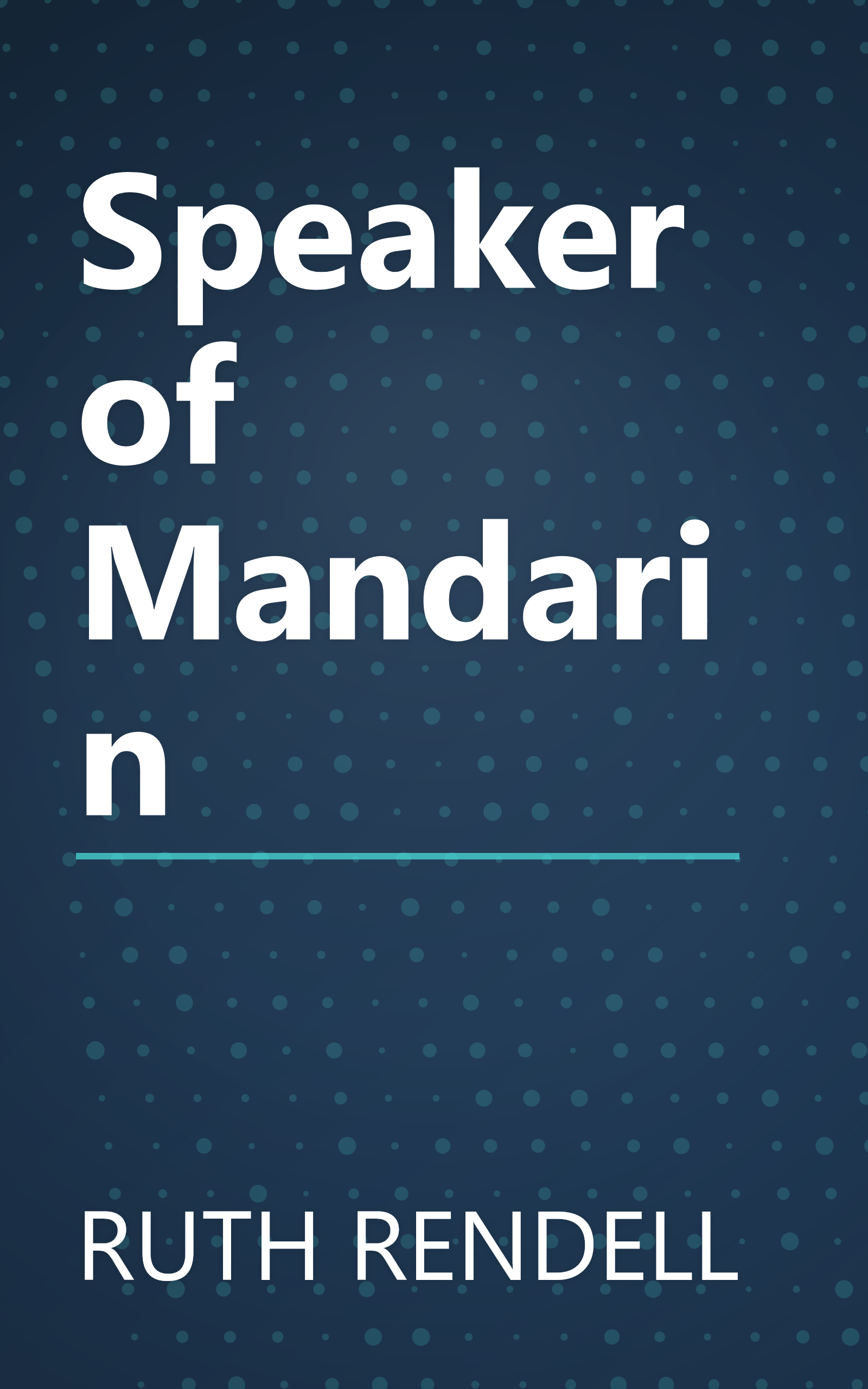 Speaker of Mandarin book cover