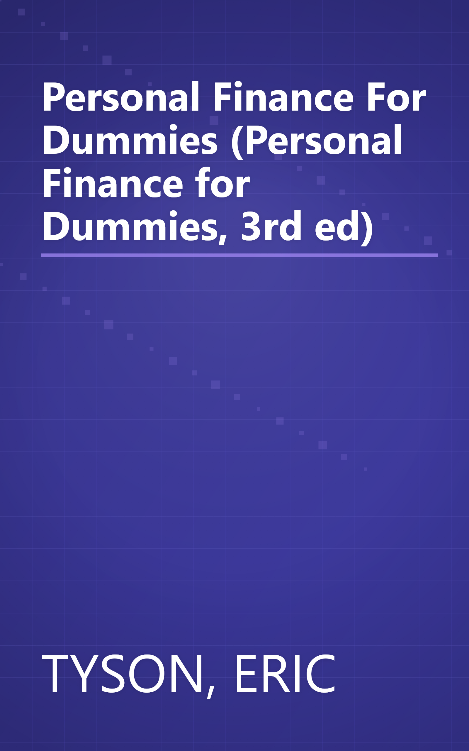 Personal Finance For Dummies (Personal Finance for Dummies, 3rd ed) book cover