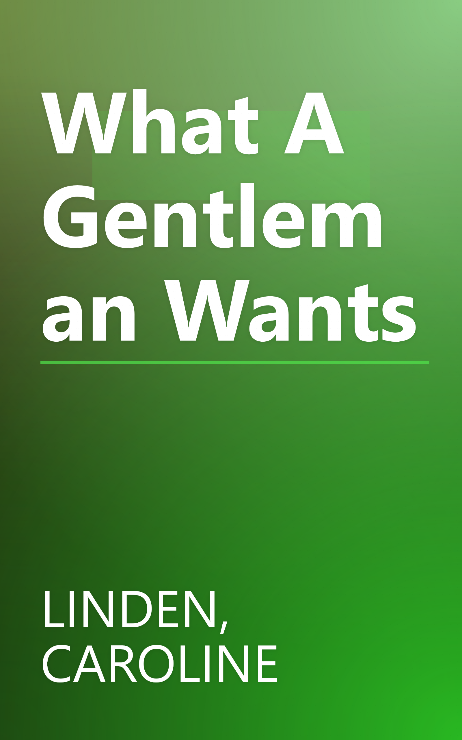 What A Gentleman Wants book cover