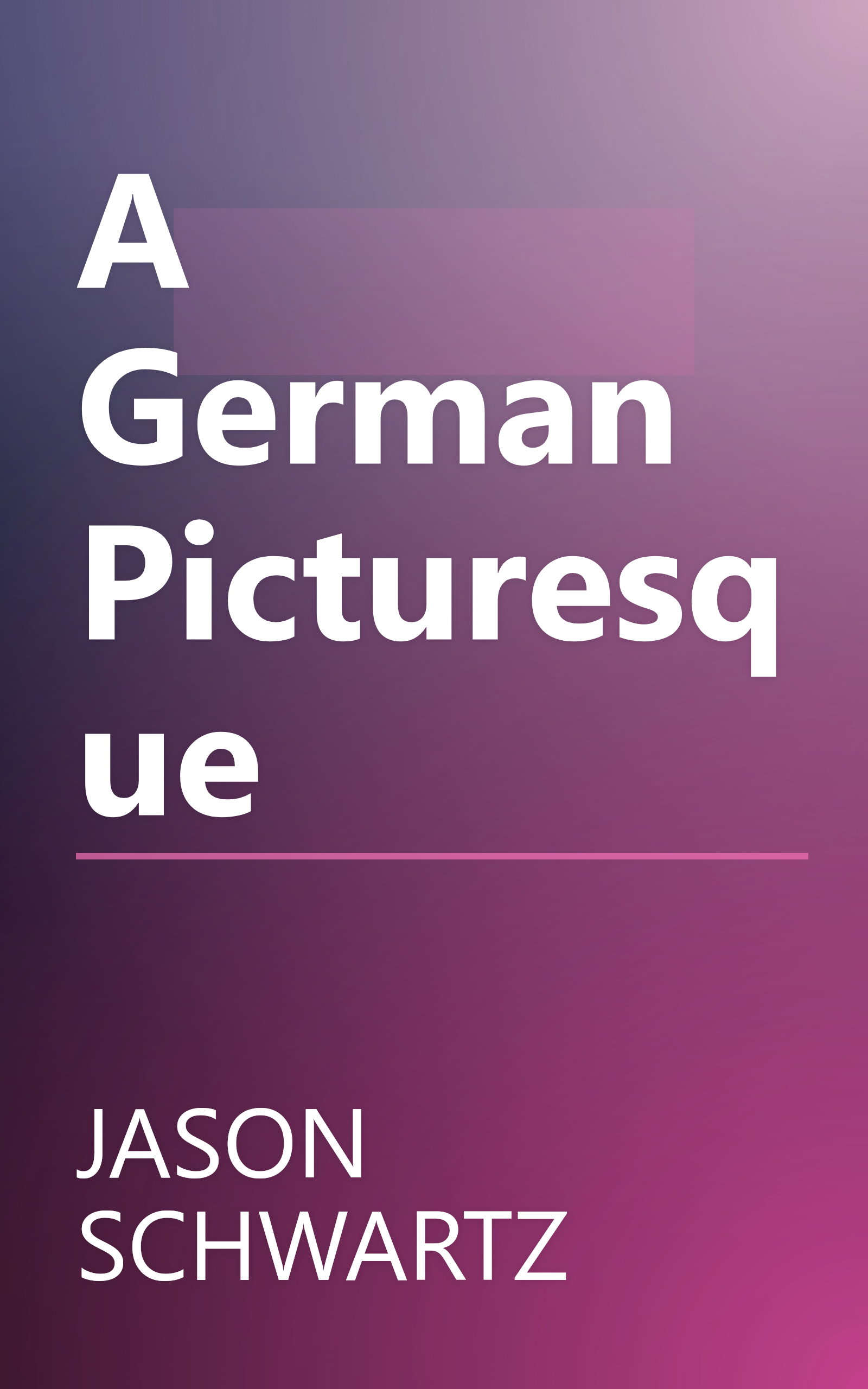 A German Picturesque book cover