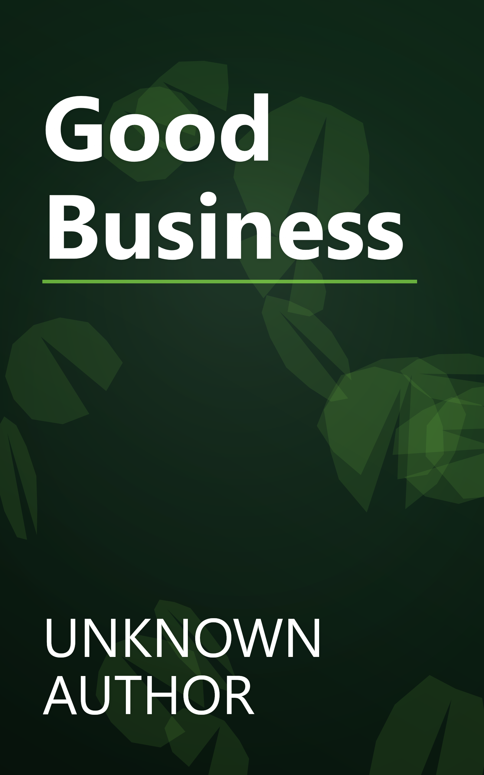 Good Business book cover