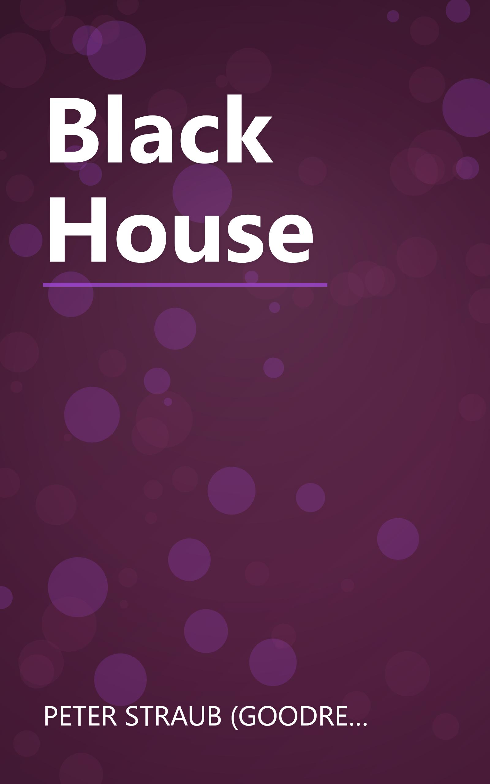 Black House book cover