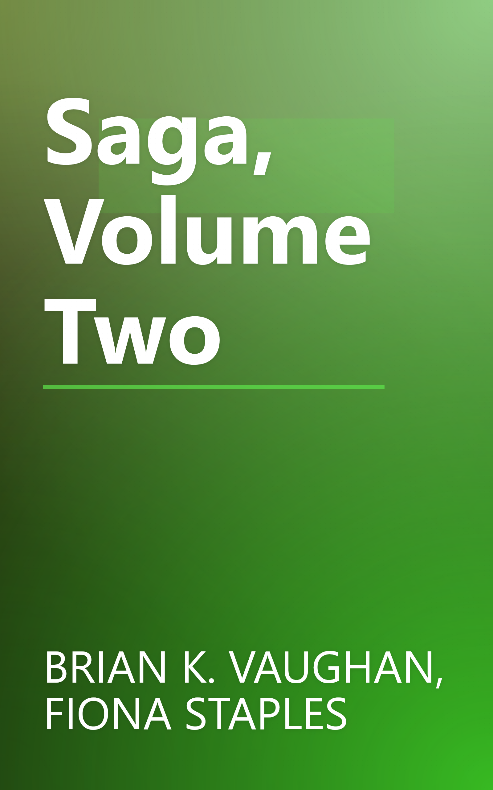 Saga, Volume Two book cover