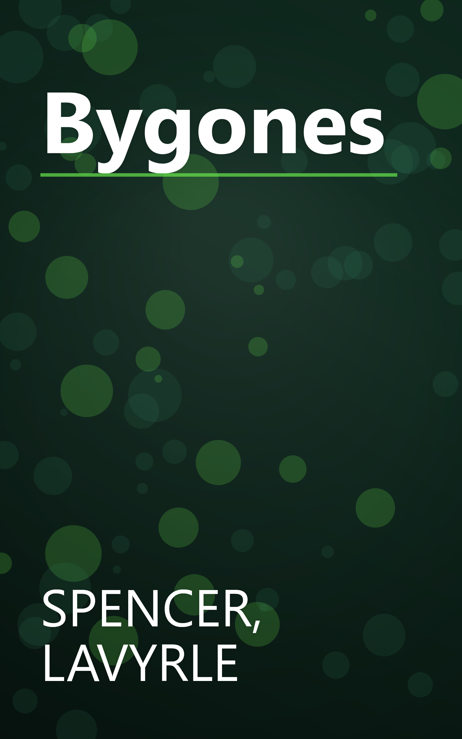 Bygones book cover