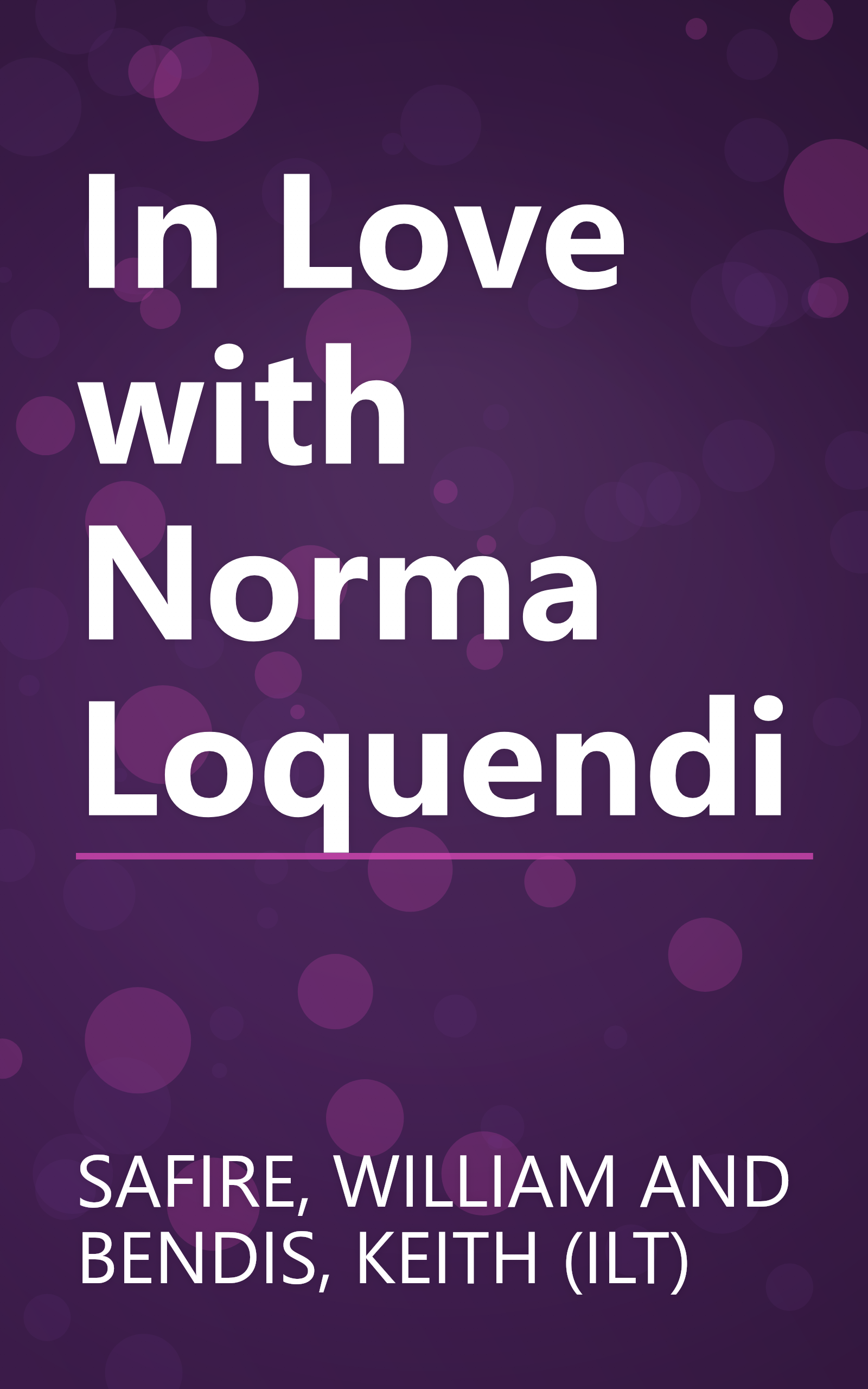 In Love with Norma Loquendi book cover