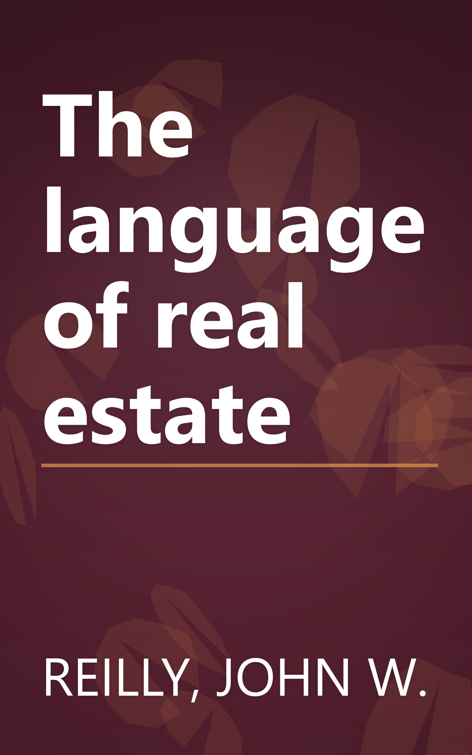The language of real estate book cover
