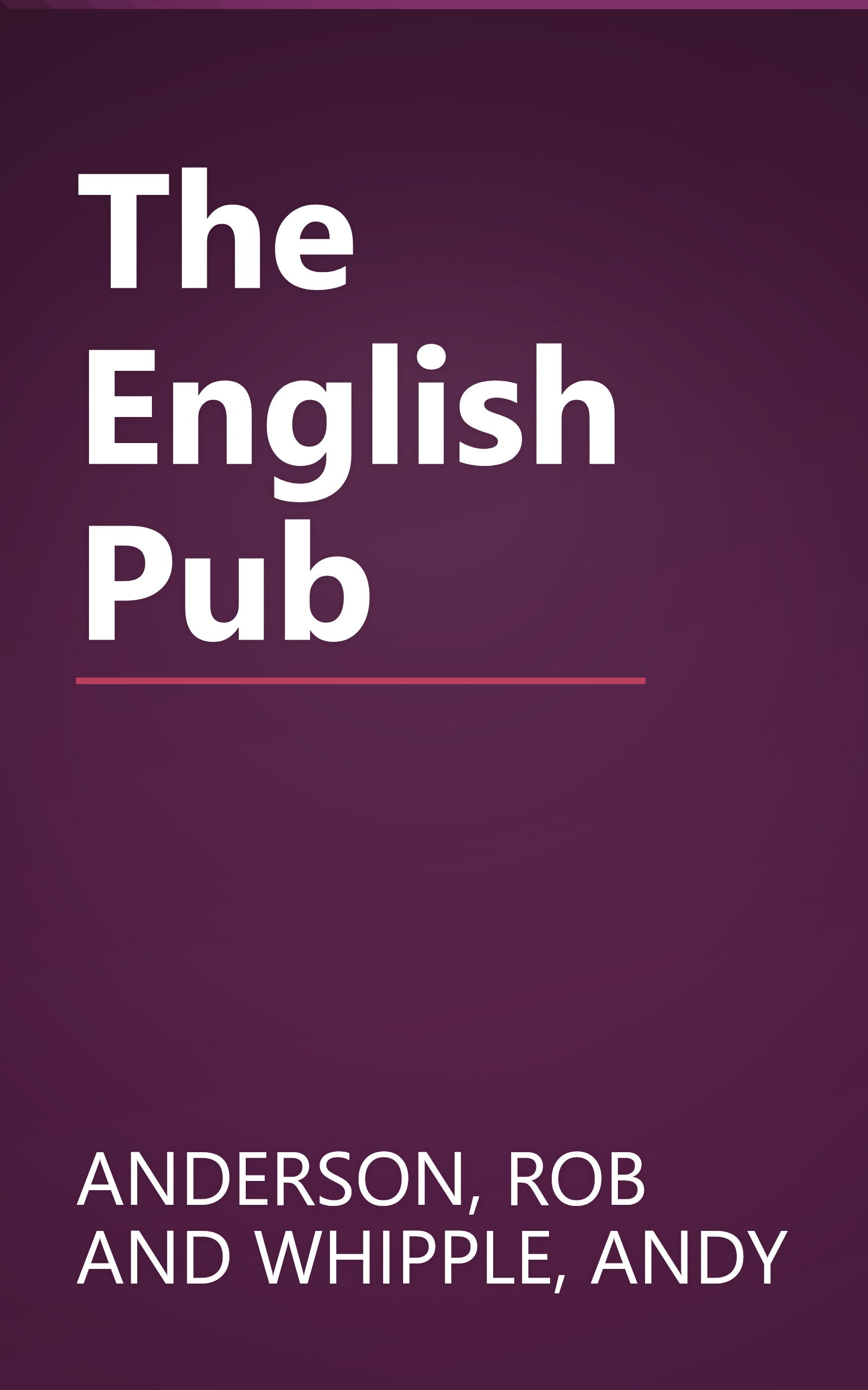 The English Pub book cover