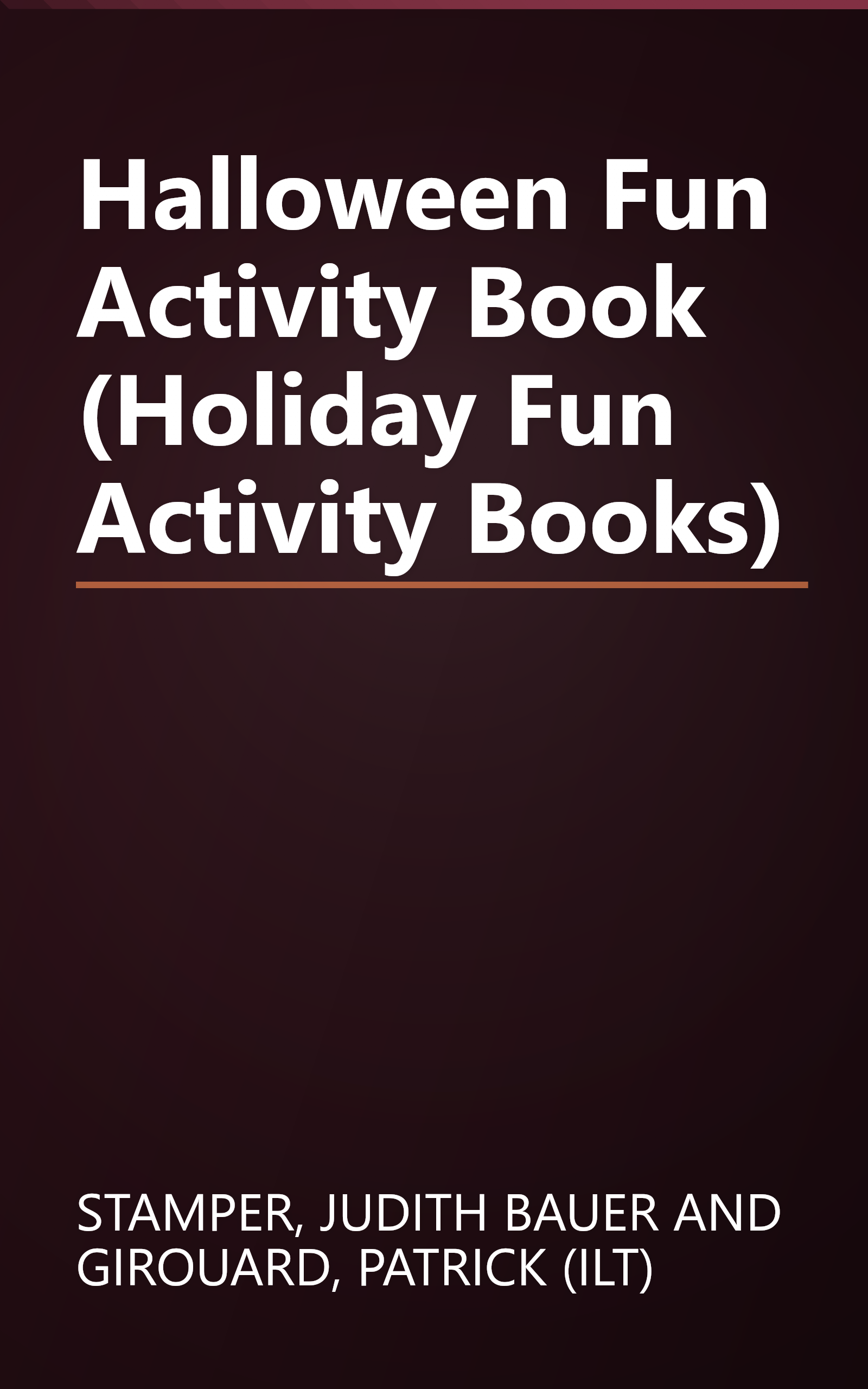 Halloween Fun Activity Book (Holiday Fun Activity Books) book cover