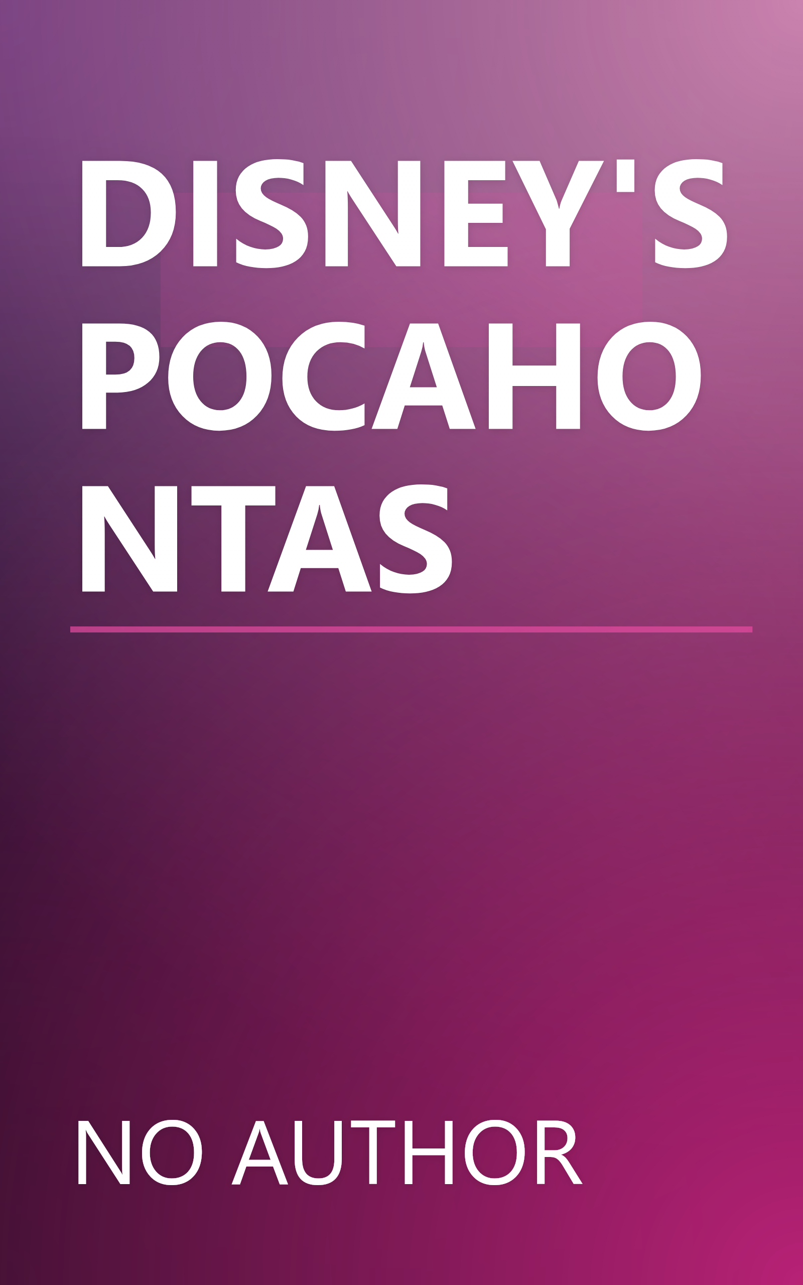 DISNEY'S POCAHONTAS book cover