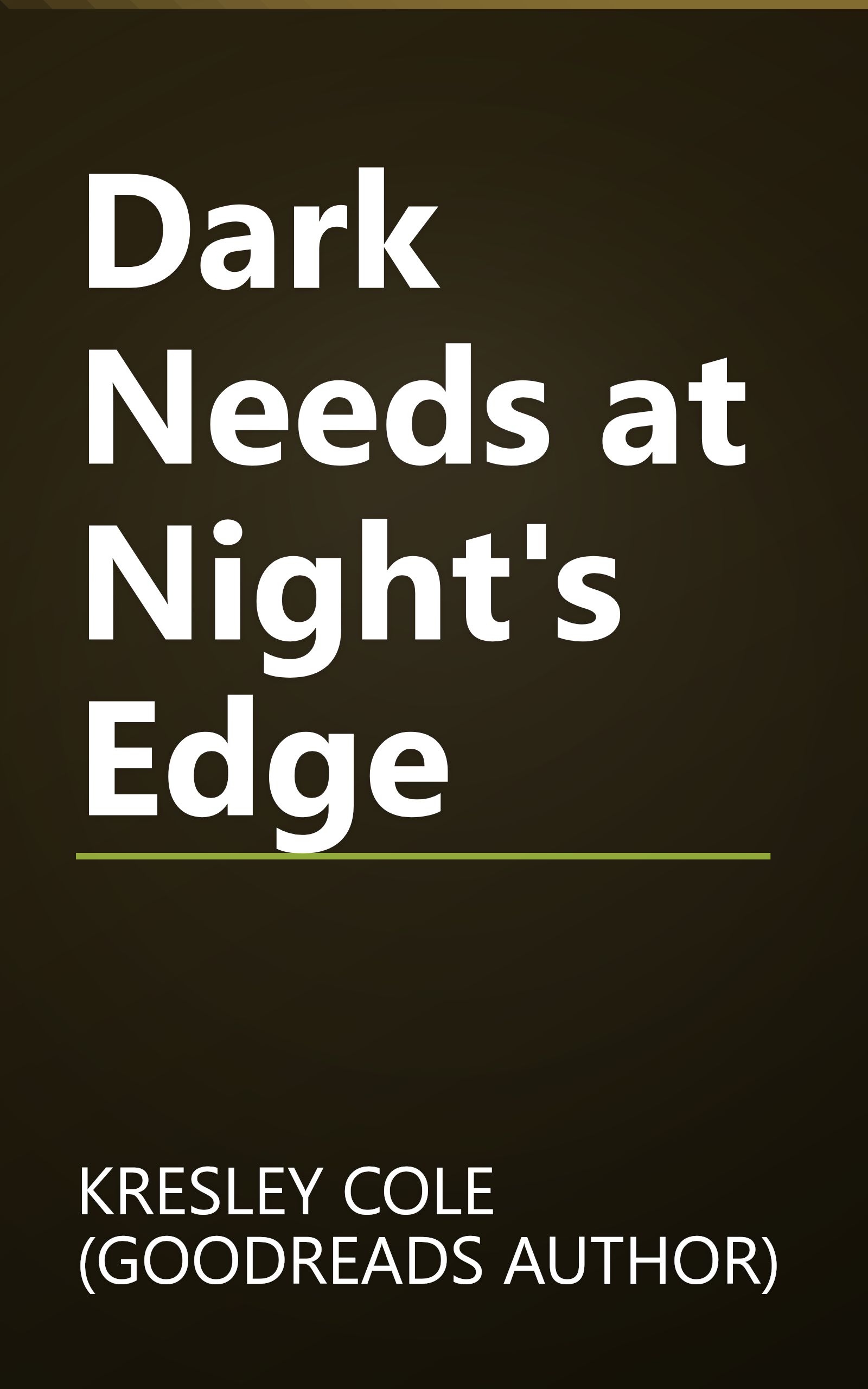 Dark Needs at Night's Edge book cover
