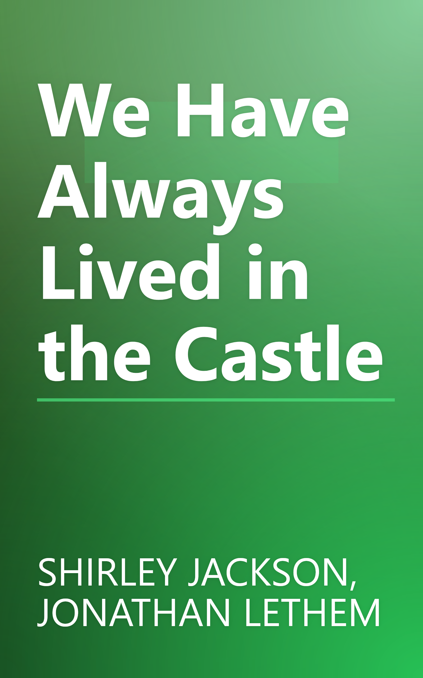 We Have Always Lived in the Castle book cover
