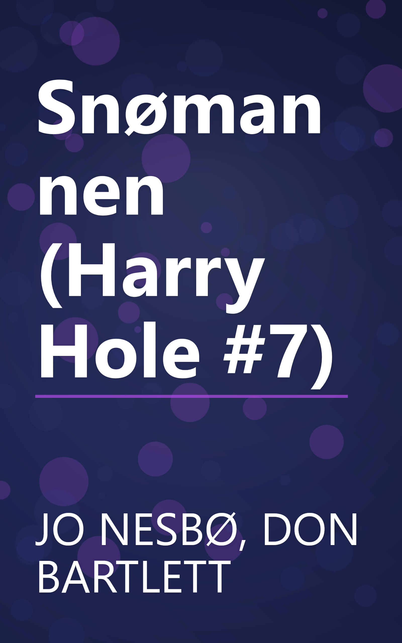 Snømannen (Harry Hole #7) book cover