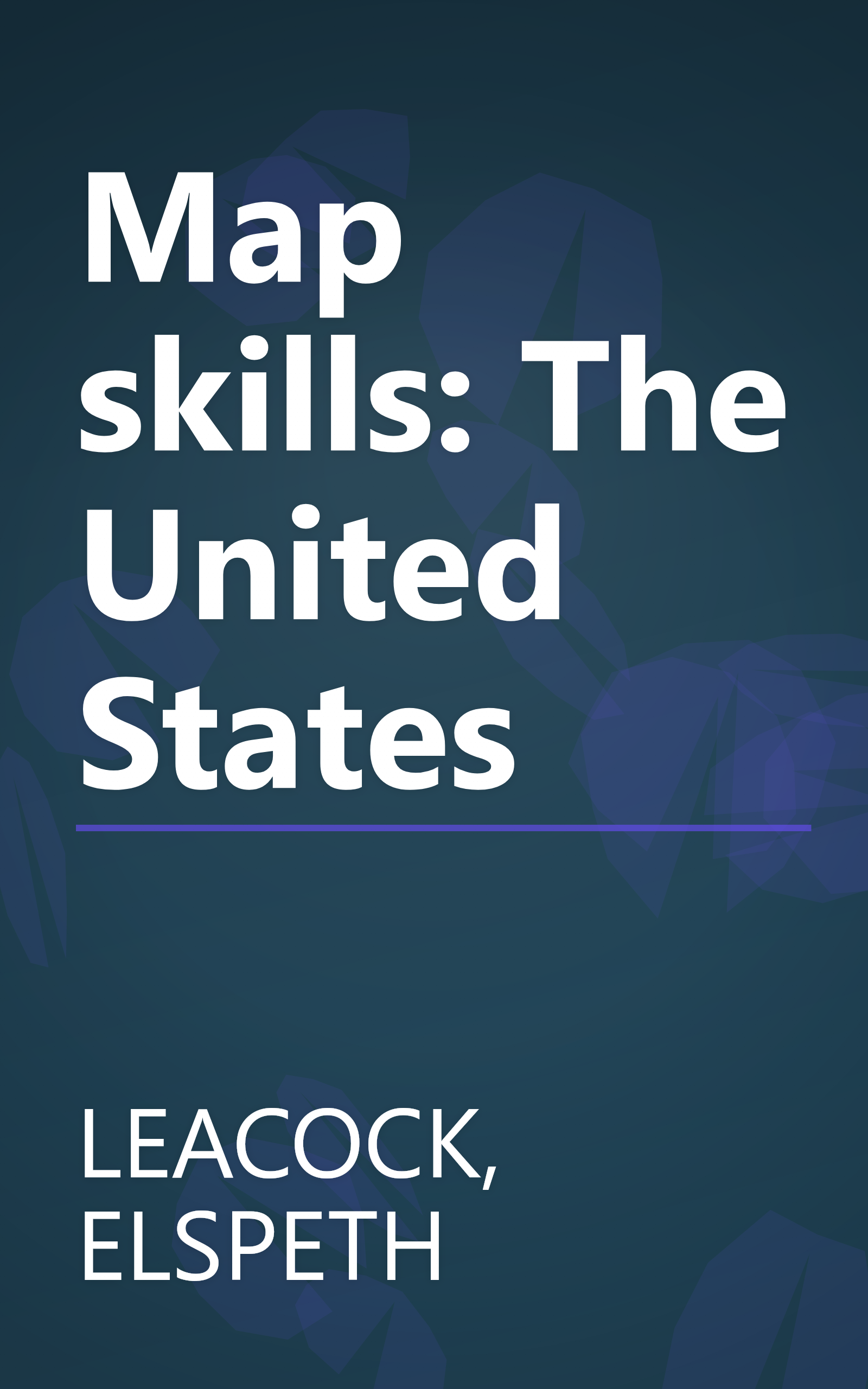 Map skills: The United States book cover